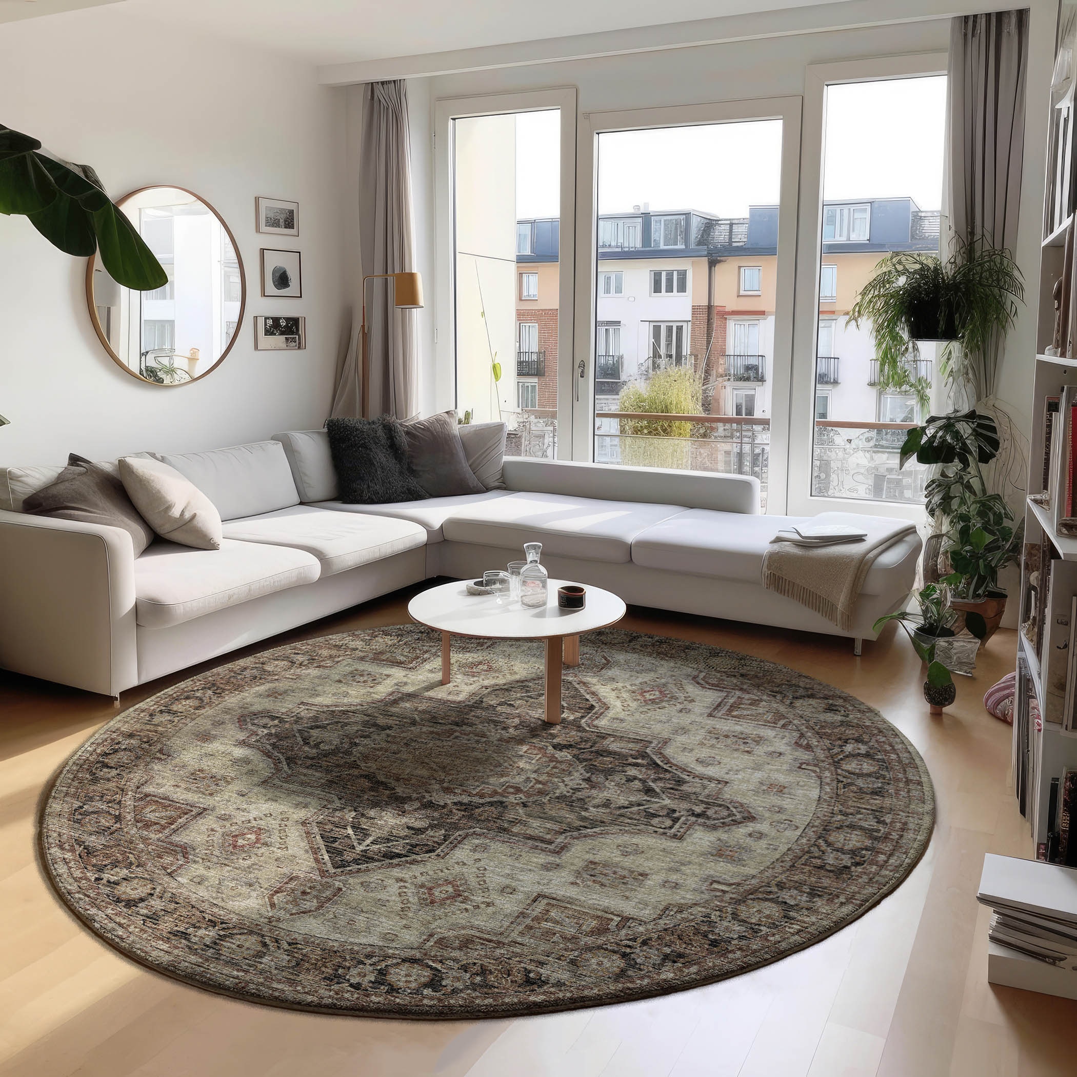 Dalyn Rug Company Area Rugs Tuscany TU11 Beige 10' x 10' Round Rug ...