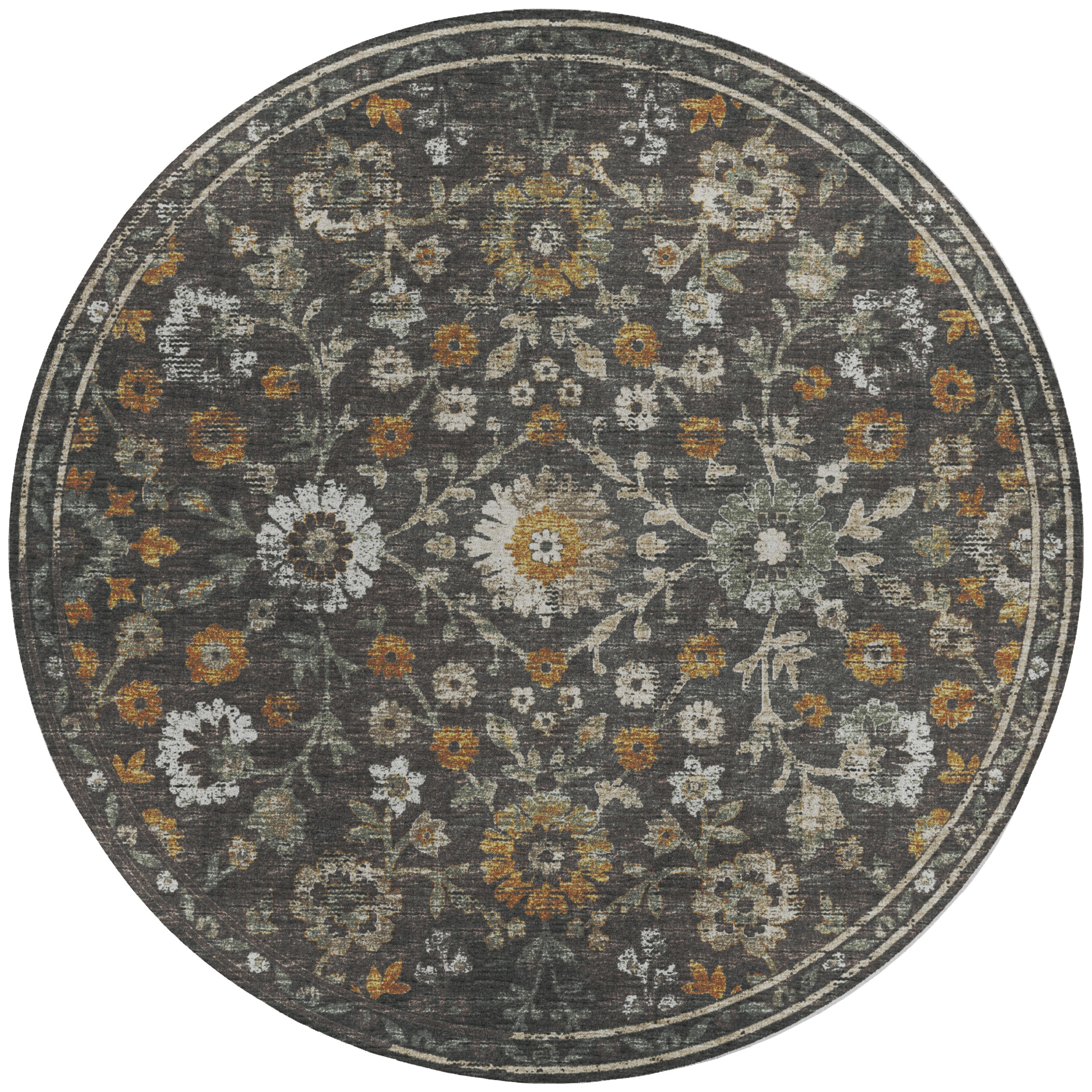 Dalyn Rug Company Area Rugs Tuscany TU2 Gray 10' x 10' Round Rug ...