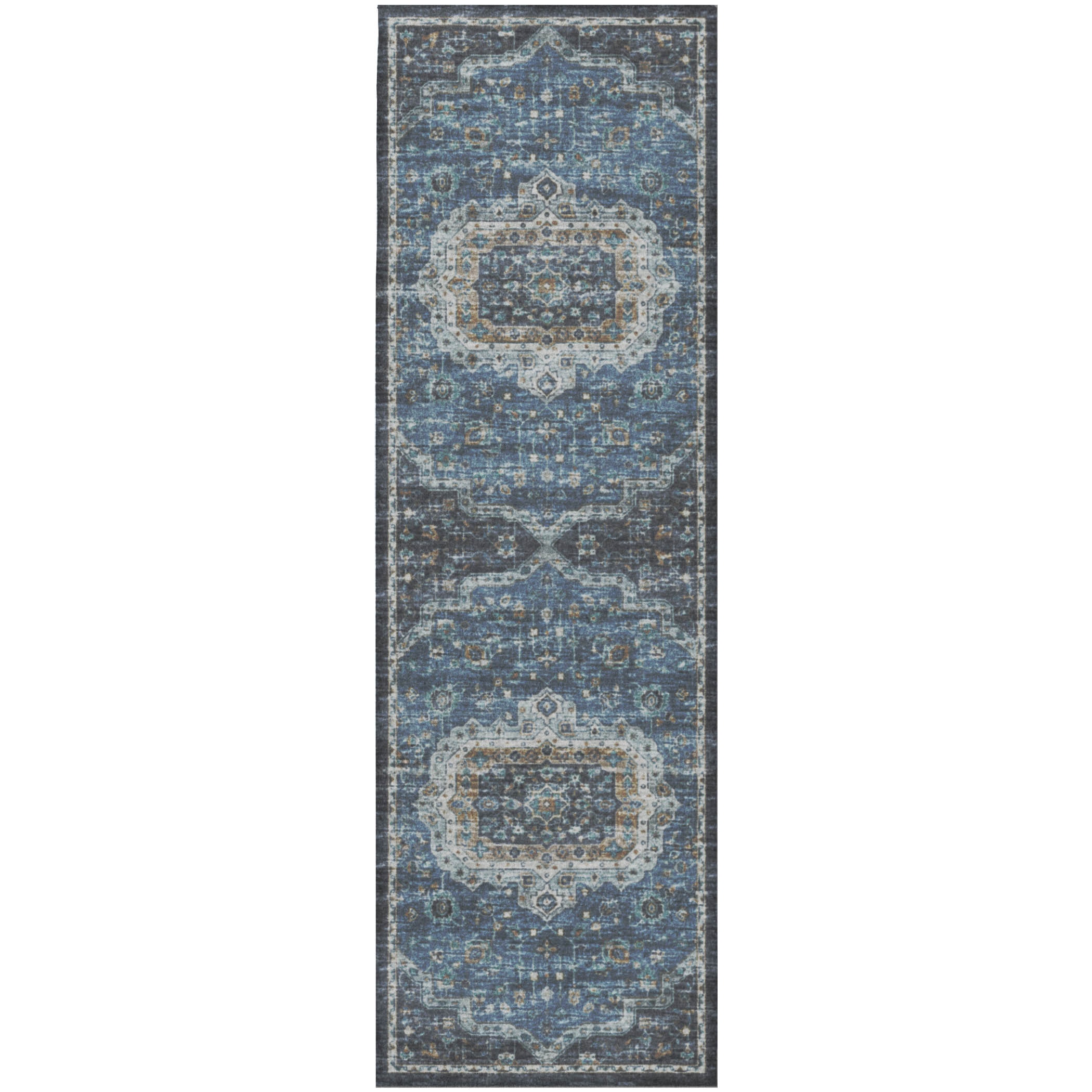 Dalyn Rug Company Area Rugs Tuscany TU4 Blue 2'6" x 12' Runner Rug ...