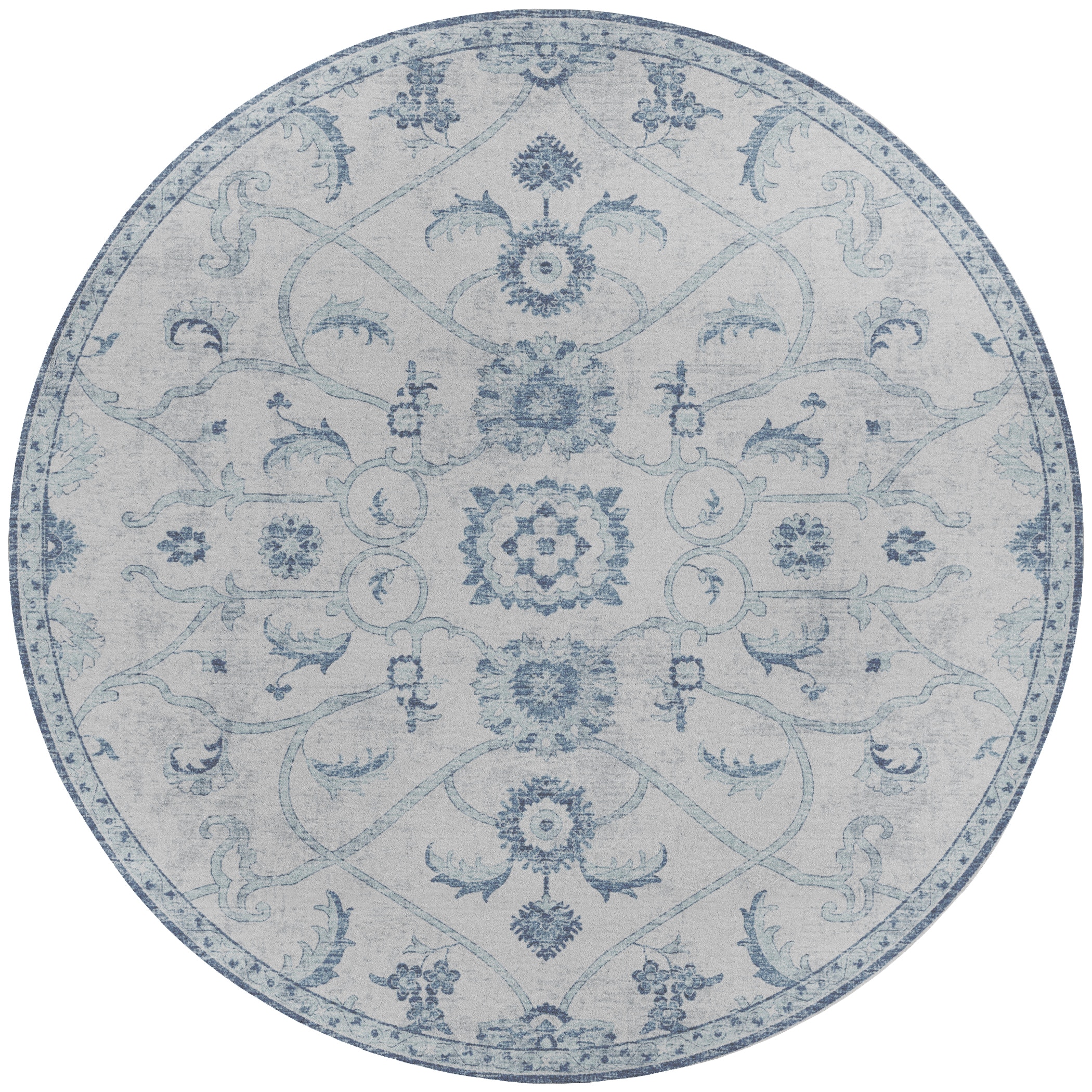 Dalyn Rug Company Area Rugs Tuscany TU8 Denim 10' x 10' Round Rug ...