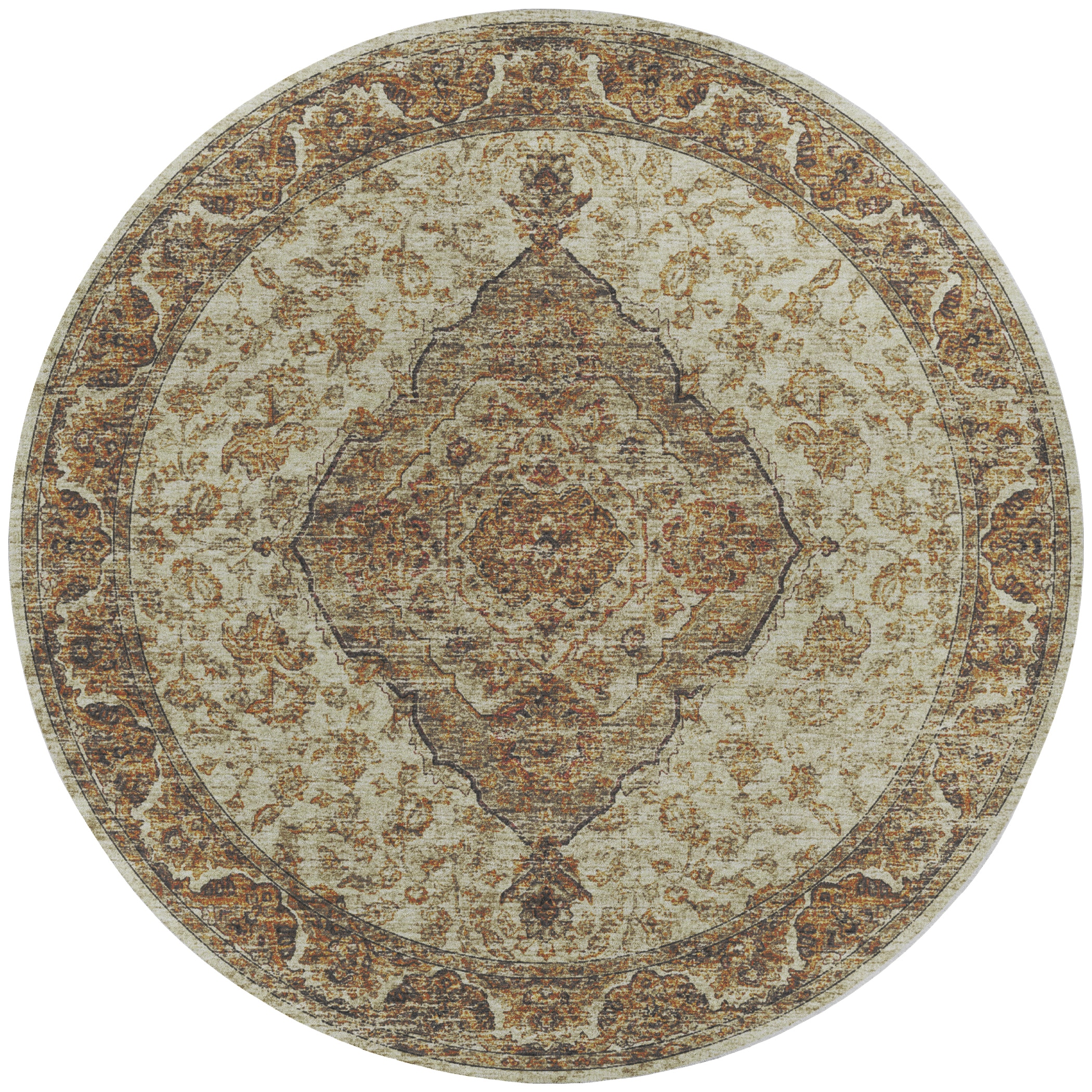 Dalyn Rug Company Area Rugs Tuscany TU9 Gold 10' x 10' Round Rug ...