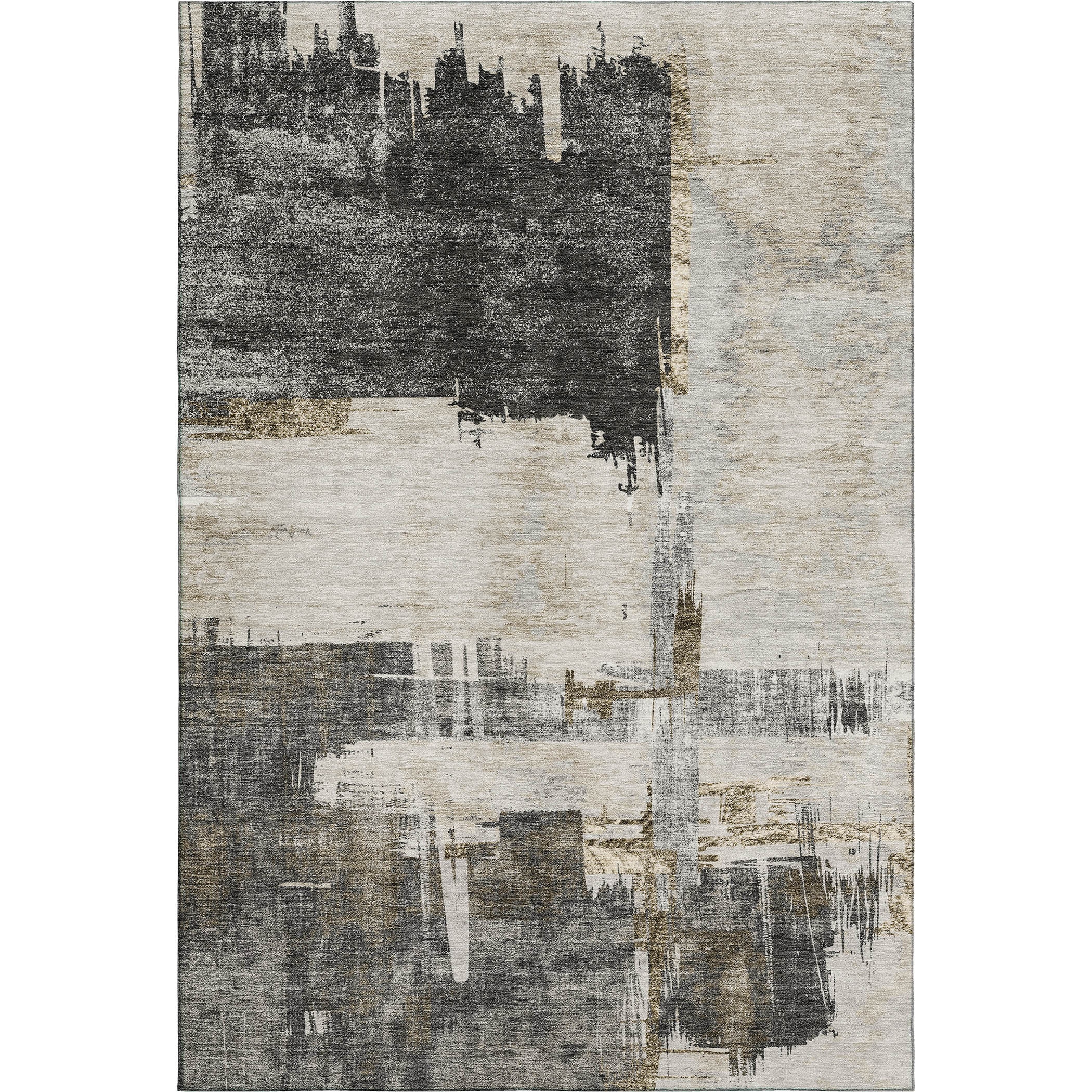 Dalyn Rug Company Area Rugs Luxury Washable Trevi TV18 Gray 5' x 7'6 ...
