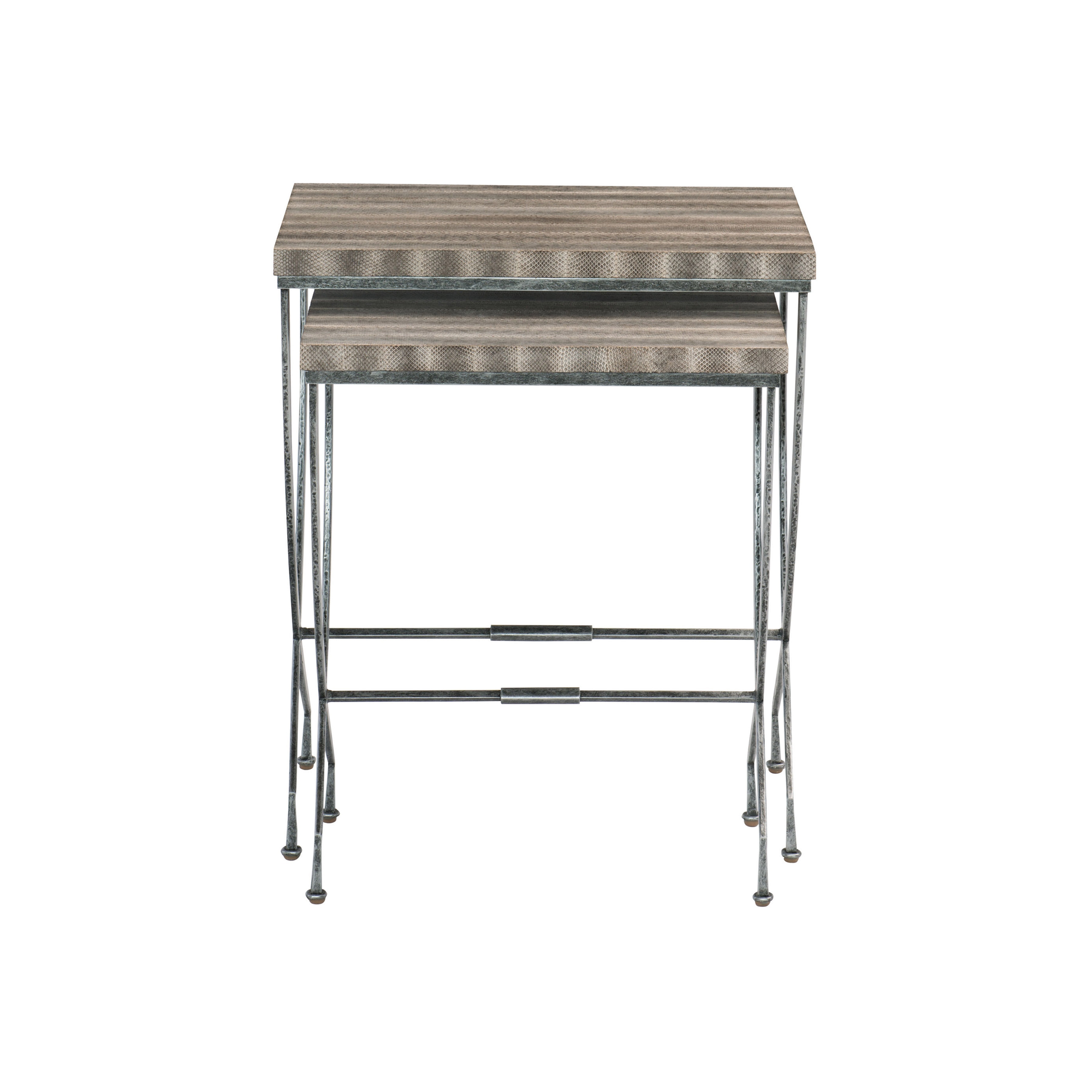 Bernhardt Interiors Living Room Wyman Nesting Table 369027 - Noel ...