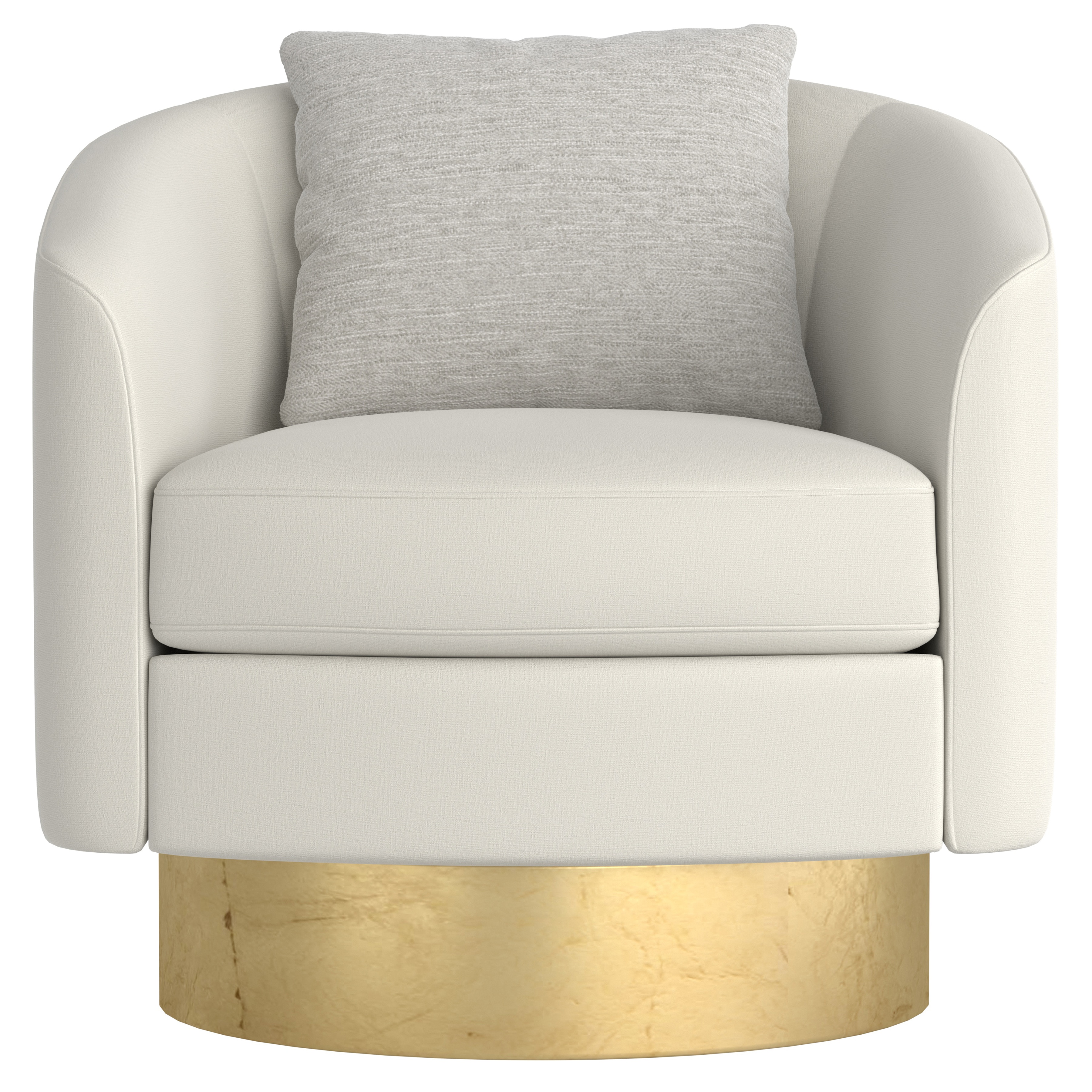Bernhardt Interiors Living Room Camino Fabric Swivel Chair N5713S Carol House Furniture