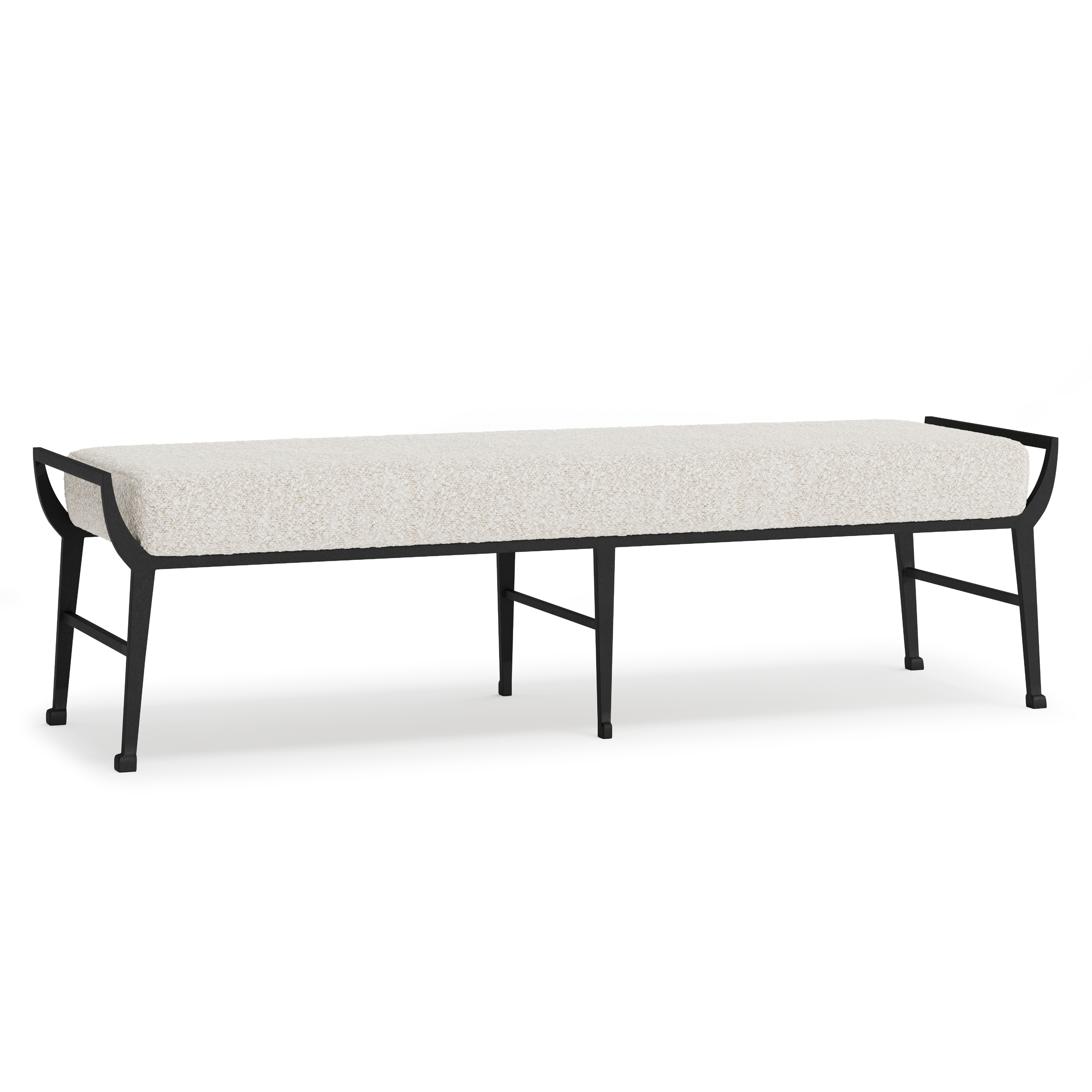 Bernhardt Interiors Living Room Mansfield Fabric Bench N8090 ...