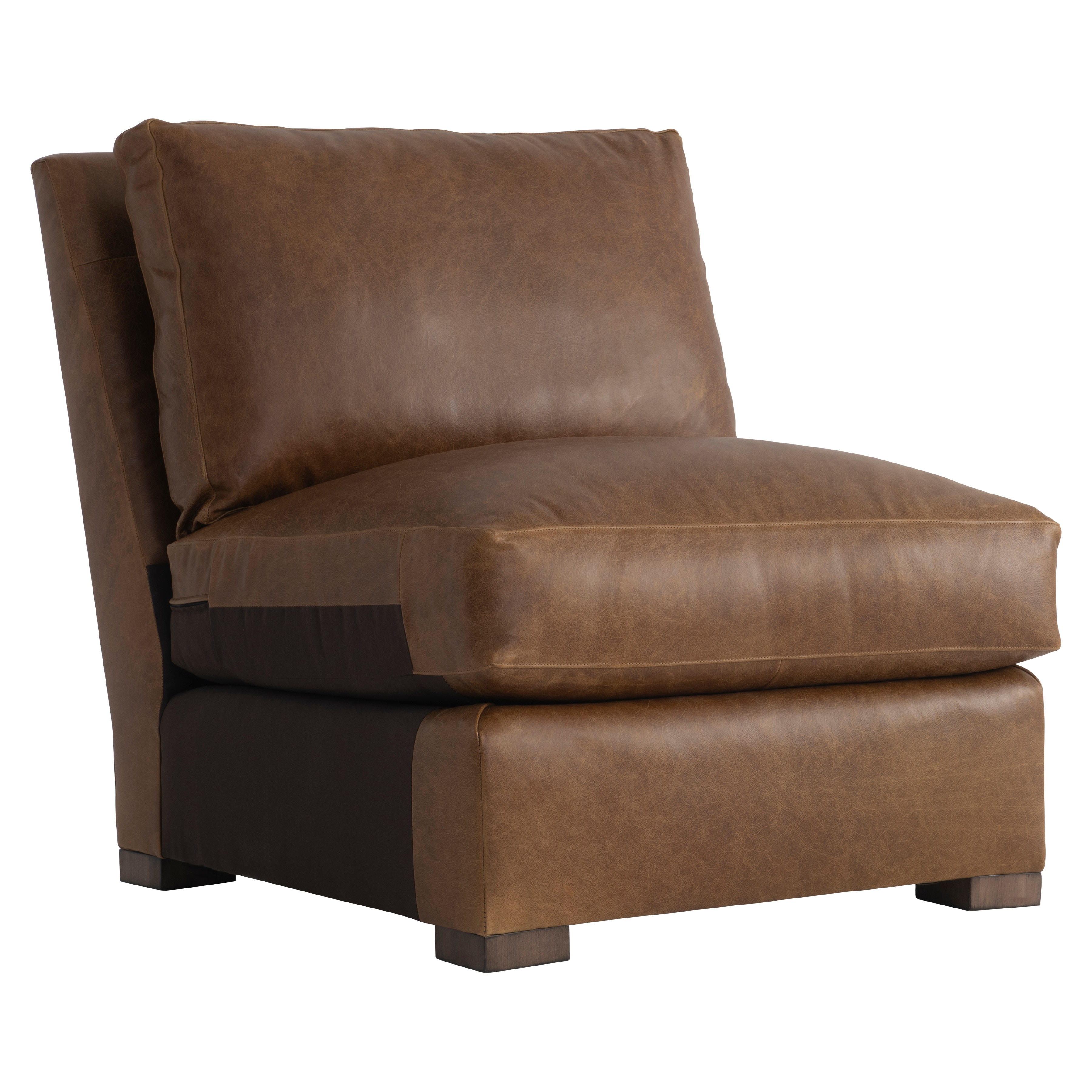 Bernhardt Living Living Room Ventura Leather Armless Chair 3530LO - B.F ...
