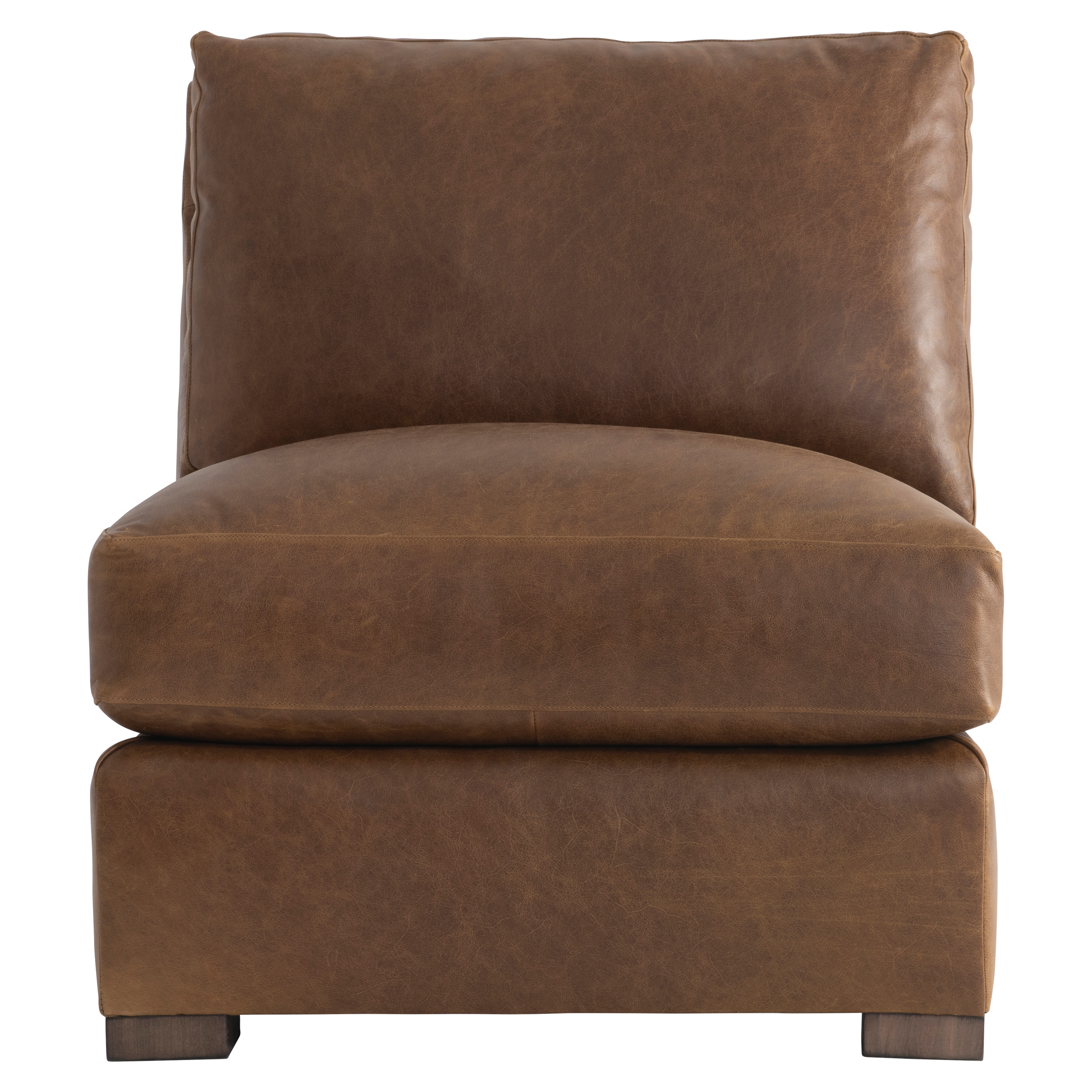 Bernhardt Living Ventura Leather Armless Chair 3530LO - James Antony Home