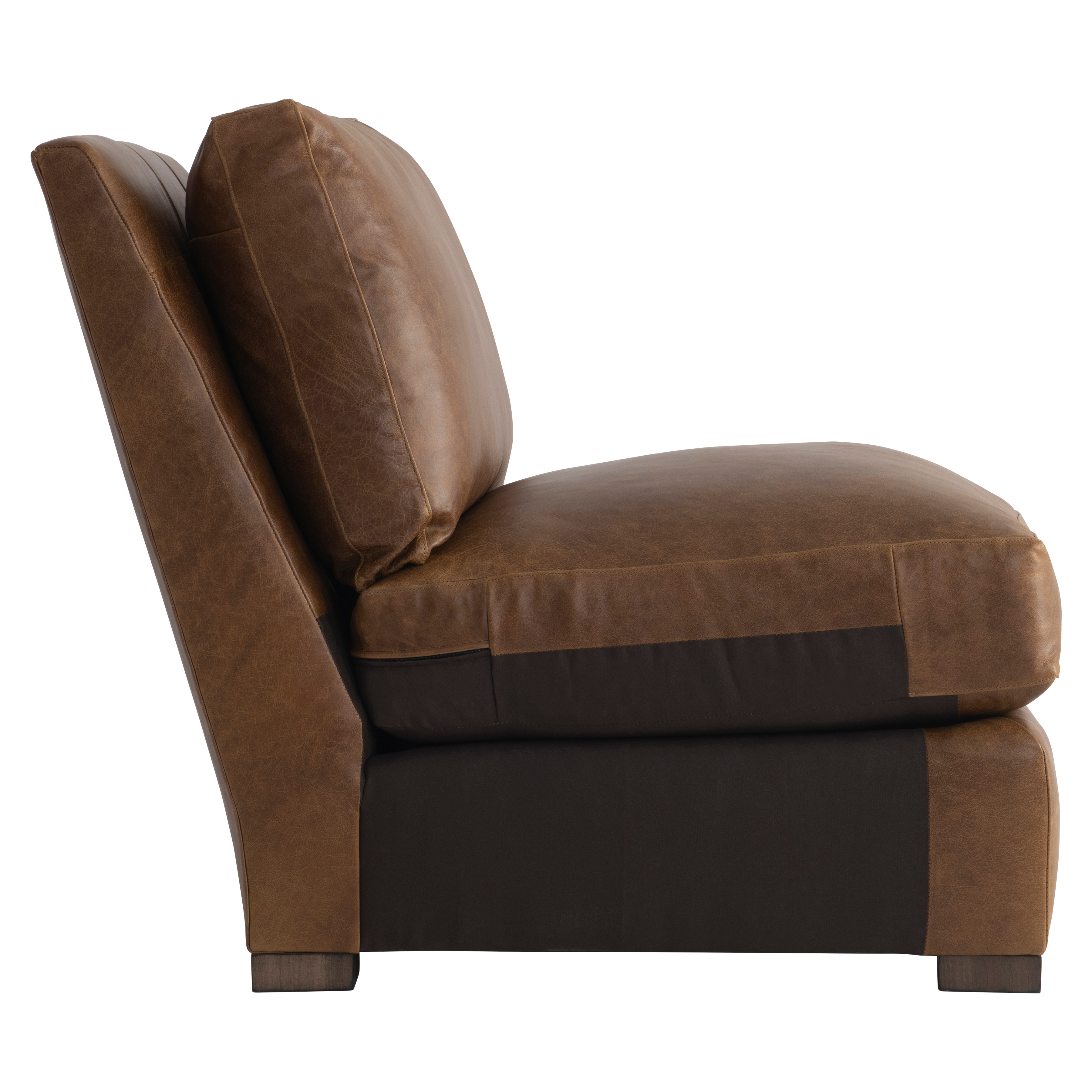 Bernhardt Living Living Room Ventura Leather Armless Chair 3530LO ...
