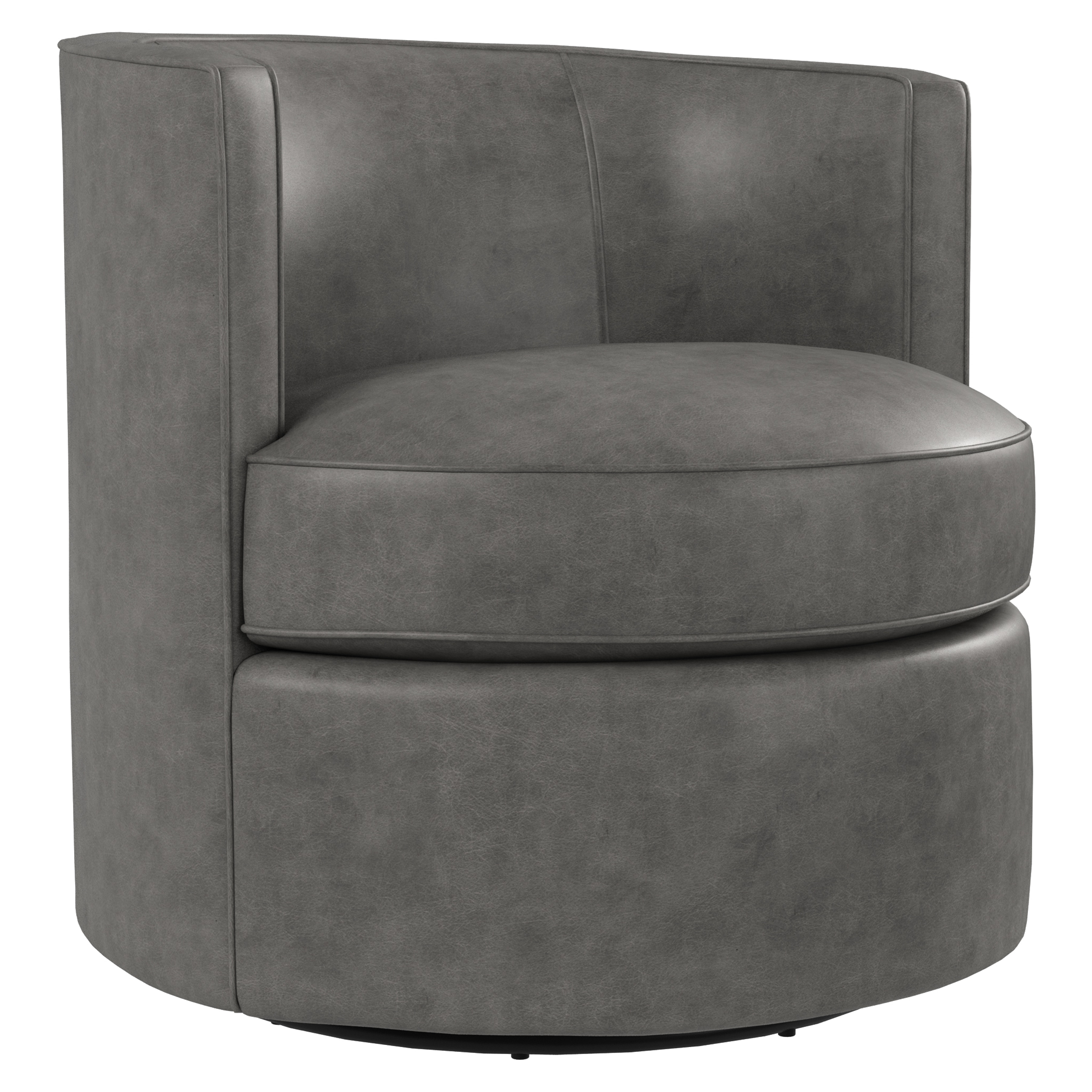 Bernhardt Living Room Fleur Leather Swivel Chair 7113SL - Noel ...