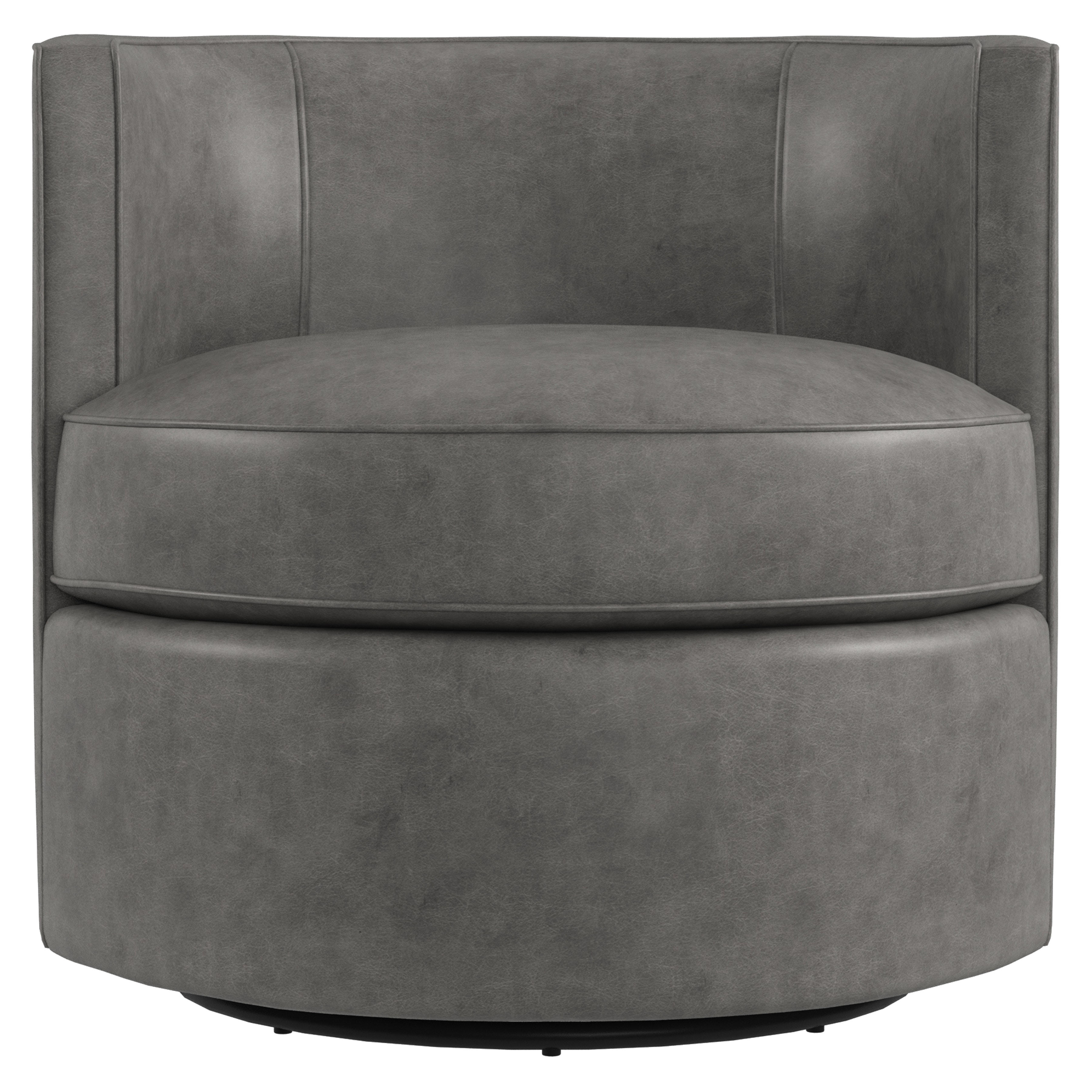 Bernhardt Living Room Fleur Leather Swivel Chair 7113SL - Lenoir Empire ...