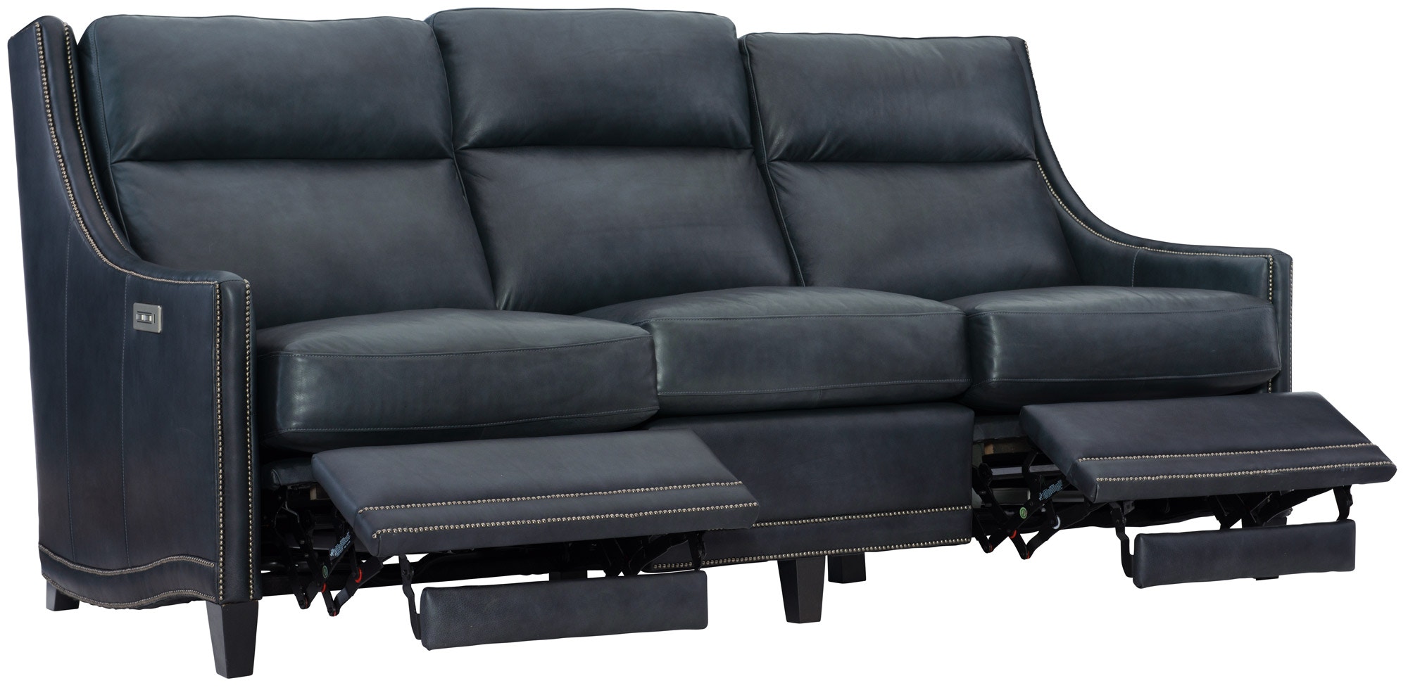 Bernhardt Living Living Room Richmond Leather Power Motion Sofa 5507RGO ...