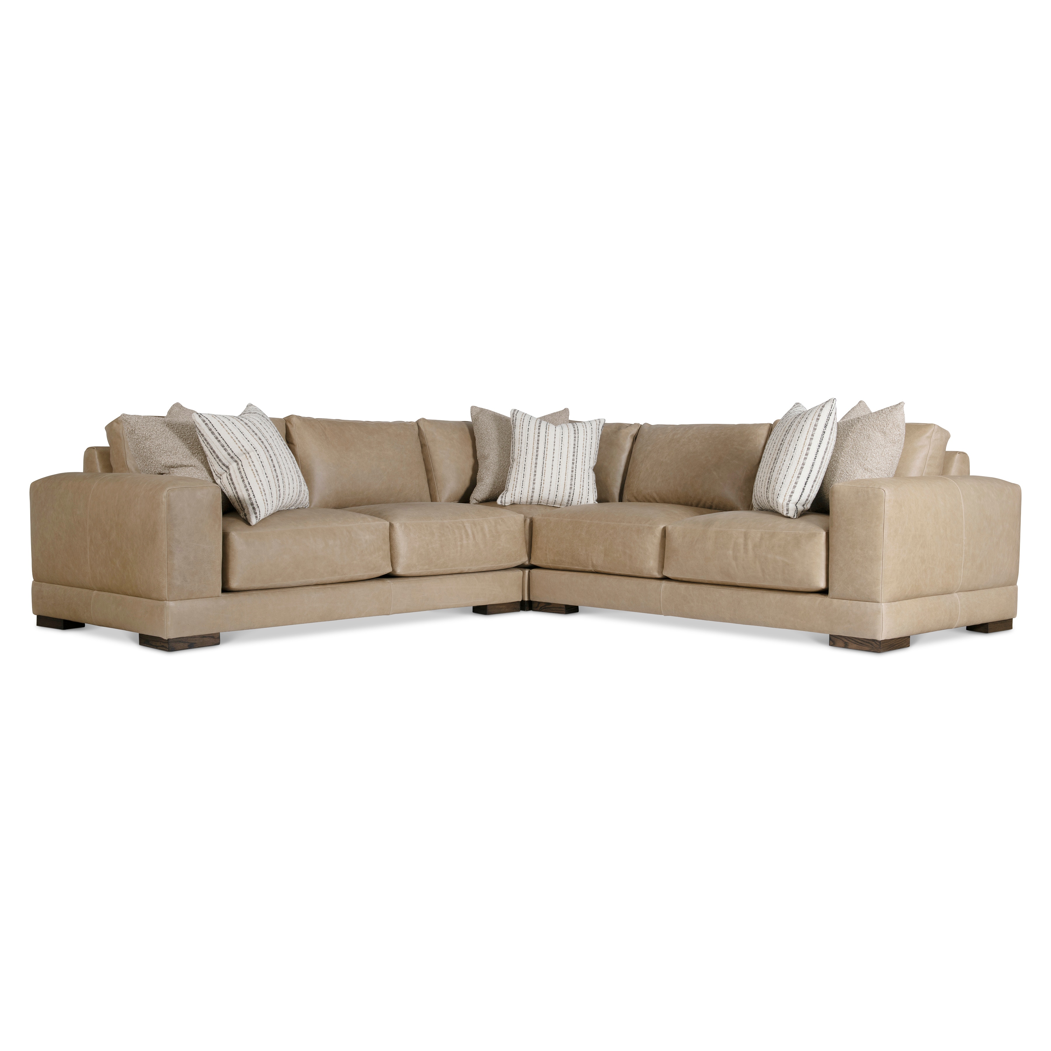Bernhardt Living Living Room Lars Leather Sectional K2090 - Gorman's ...