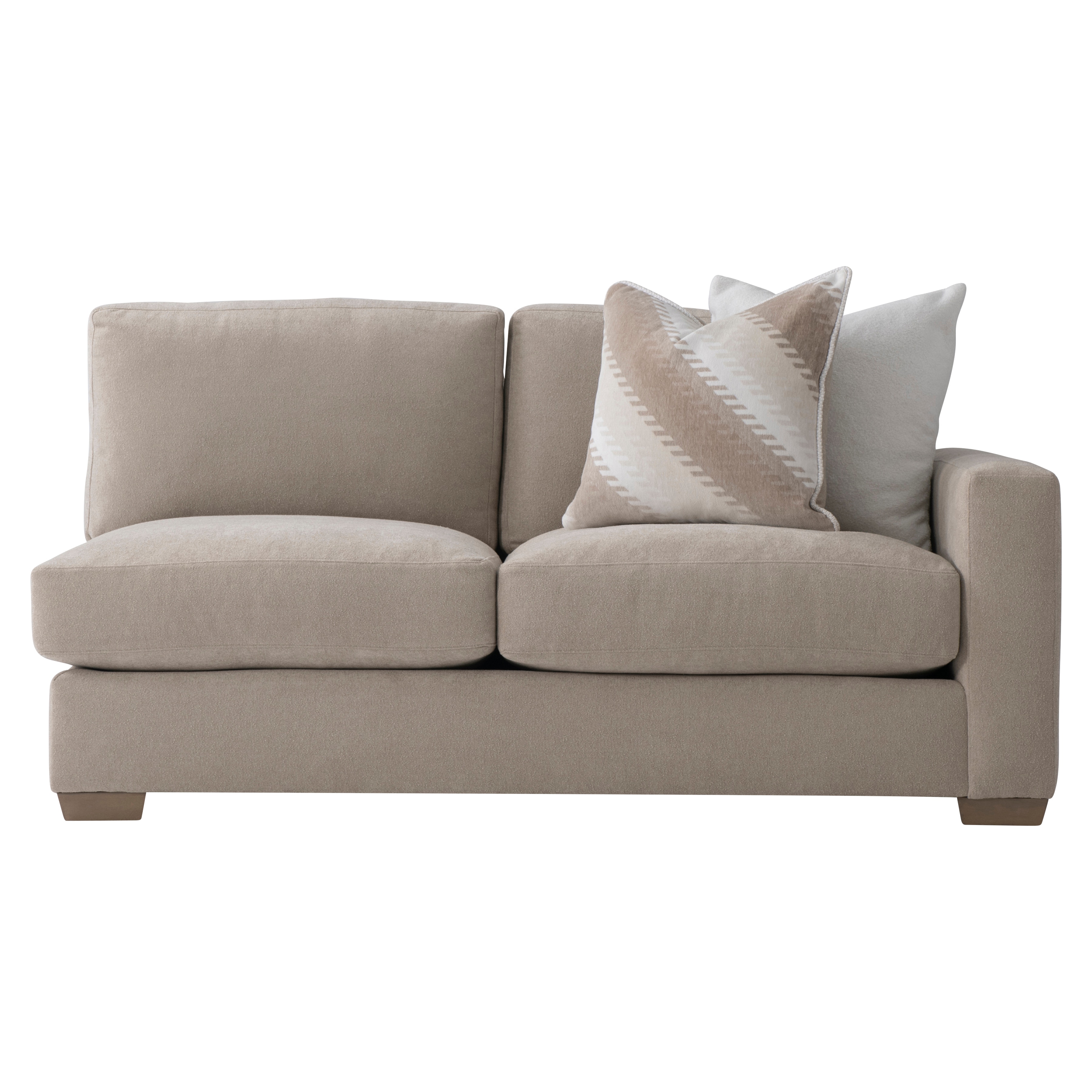 Bernhardt Living Living Room Dawkins Fabric Right Arm Loveseat P9241A ...