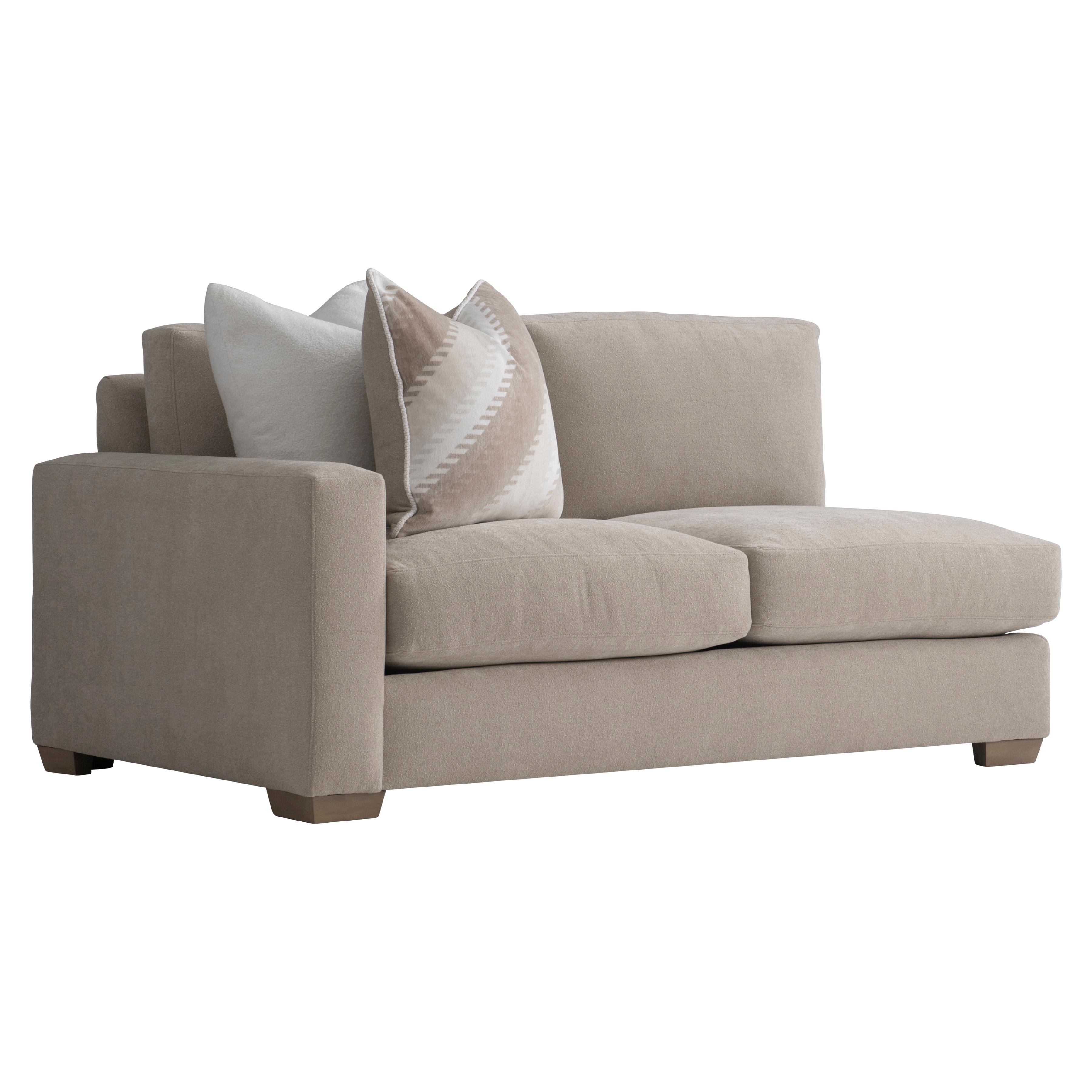 Bernhardt Living Living Room Dawkins Fabric Left Arm Loveseat P9242A ...