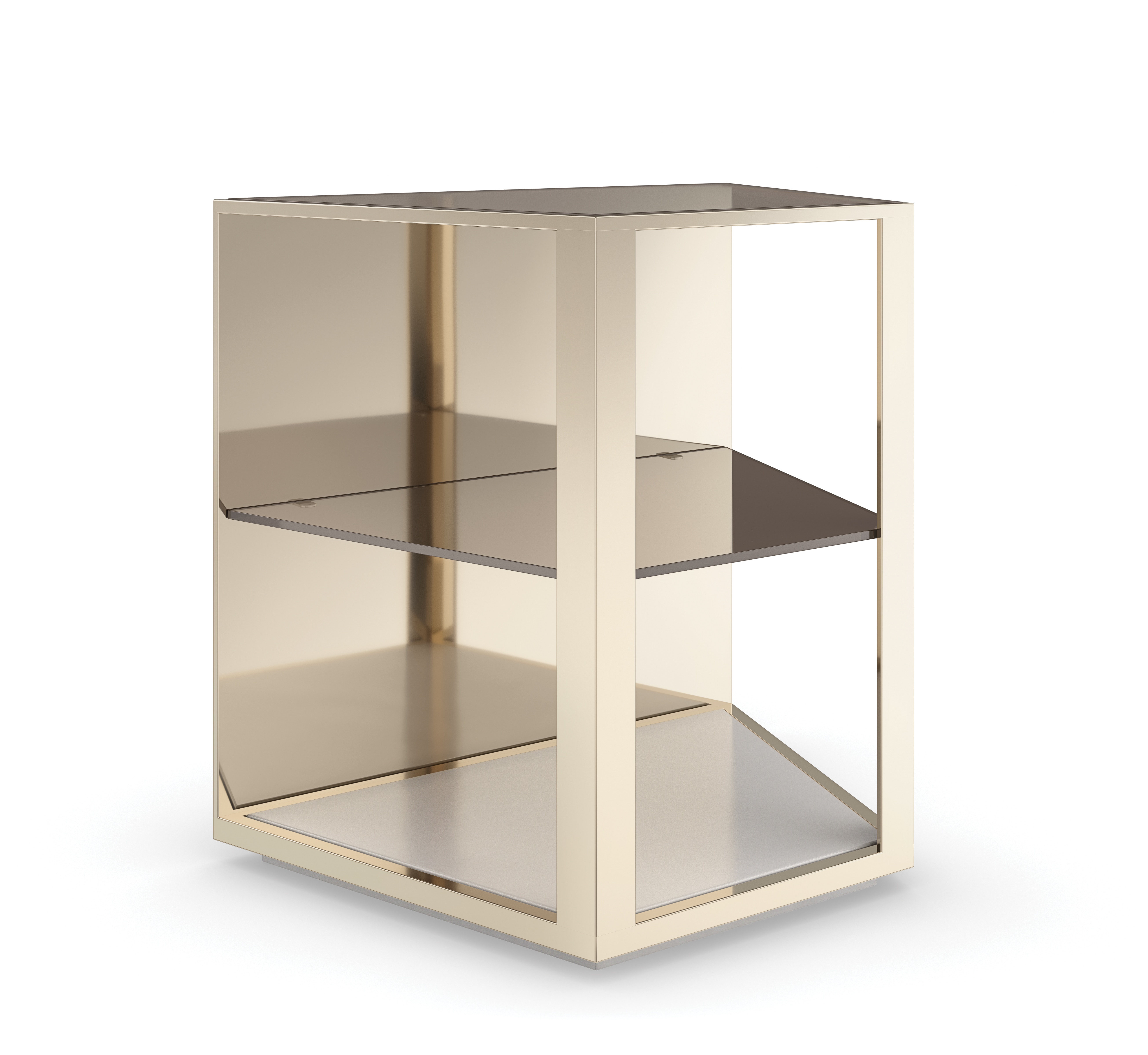 Caracole Living Room REFRACTION END TABLE CLA-023-412 | Hickory ...