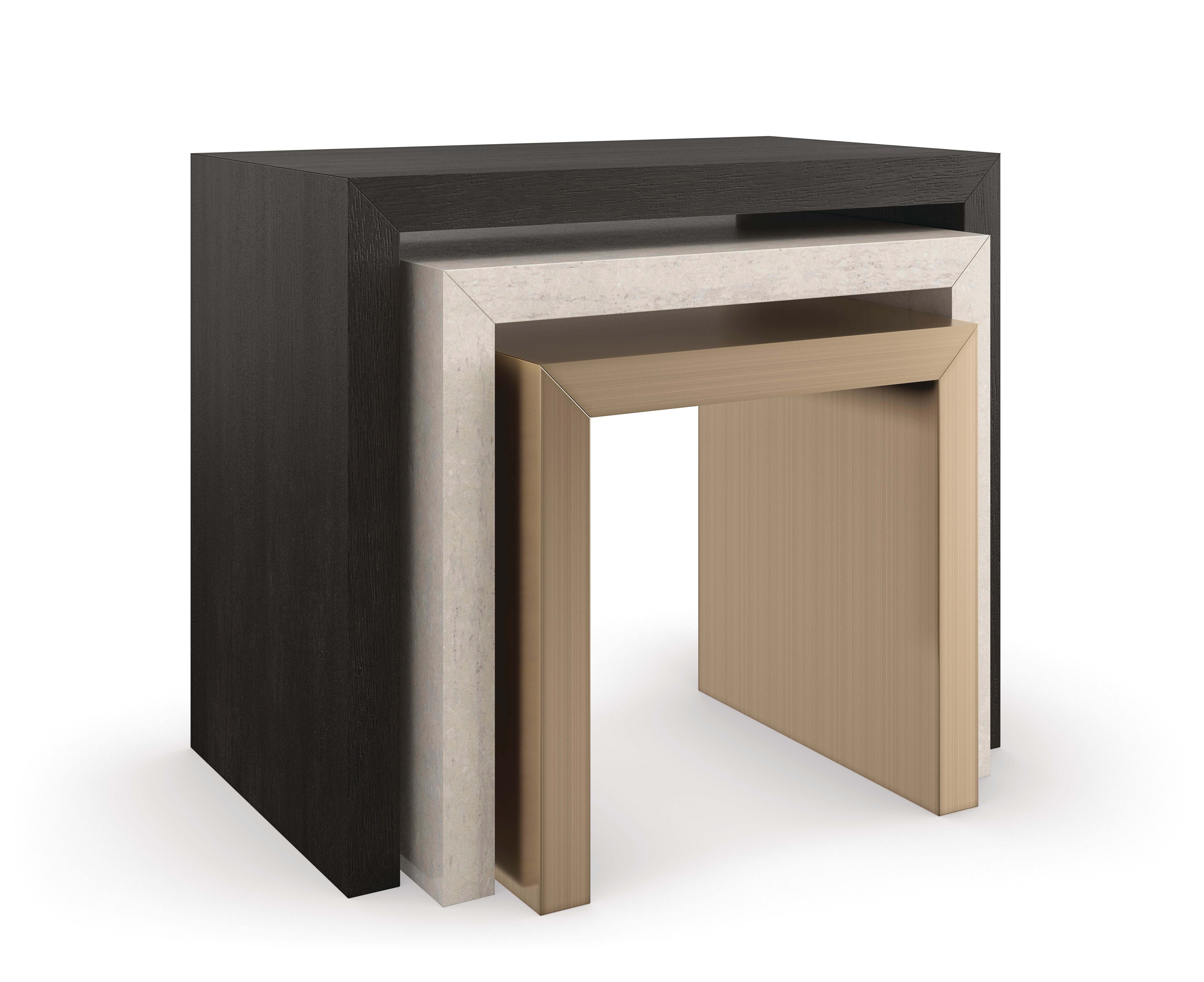 Caracole Living Room CONTRAST NESTING TABLE SMALL M141-022-471S ...