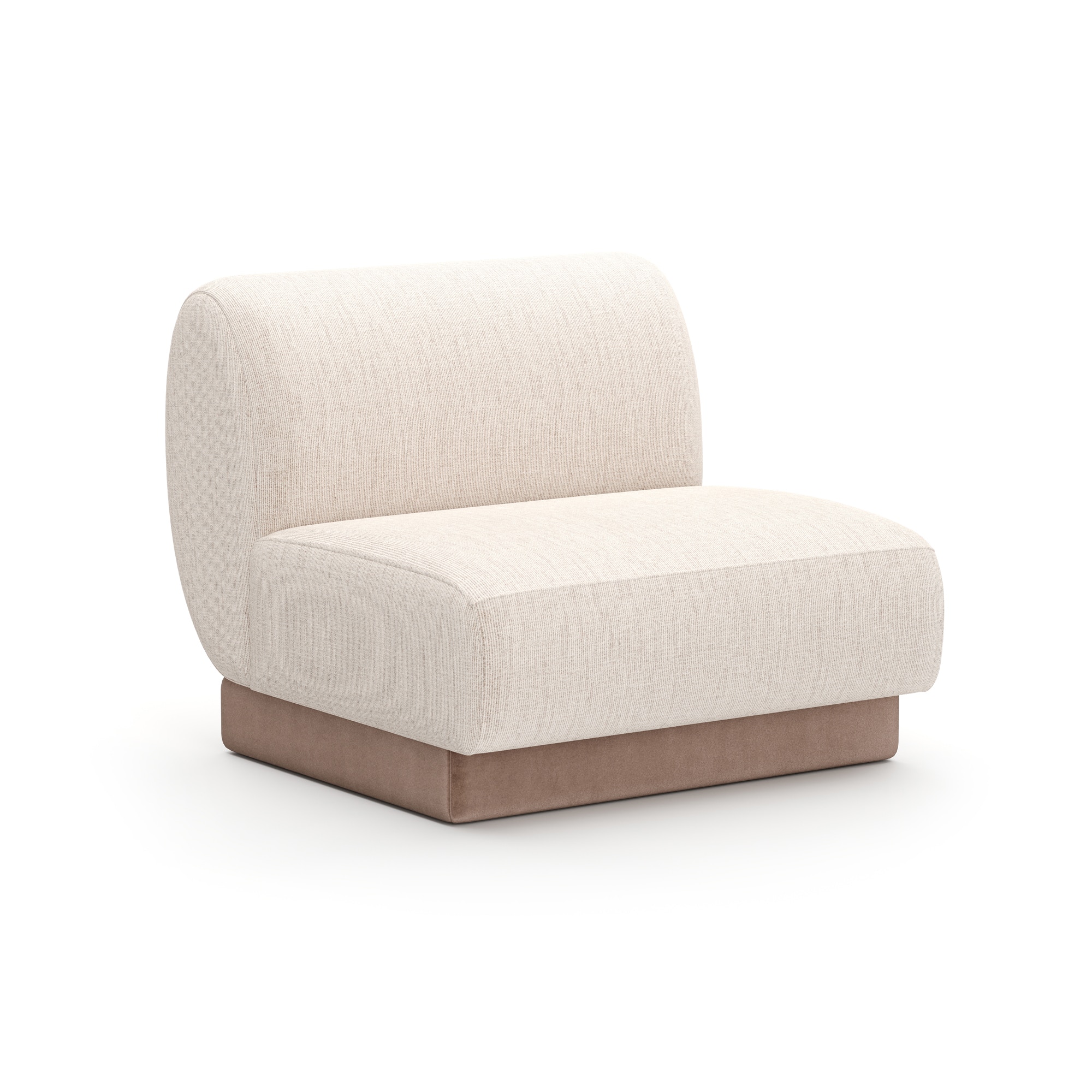 Caracole Living Room SETA ARMLESS CHAIR OATMEAL UPH-425V-AC1-A - Carol ...