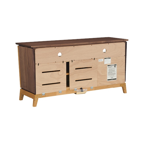 Whittier Wood Products Addison 2093DUET Addison 54"W Sound Bar Media ...