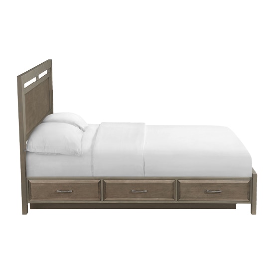 Whittier Wood Products Bedroom Ellison King Panel Storage Bed 2222AST ...