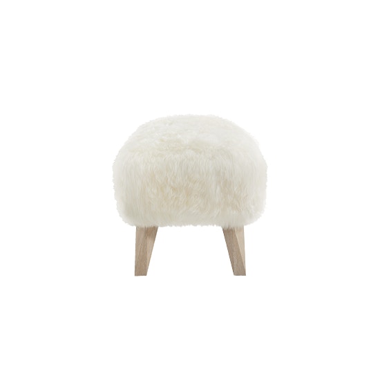Whittier Wood Bedroom Catalina Sheepskin Bench 3390SAN | Hickory ...