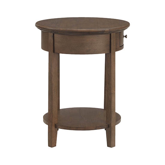 Whittier Wood Products McKenzie McKenzie Round Side Table 3495GAC - Portland, OR | Key Home