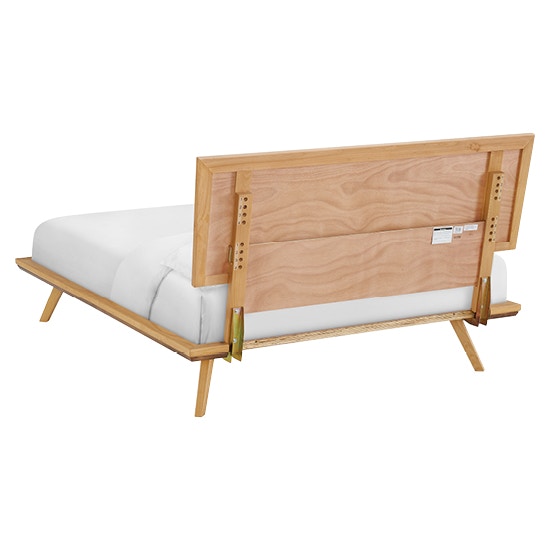 Whittier Wood Bedroom Addison Queen Adjustable Headboard Platform Bed ...