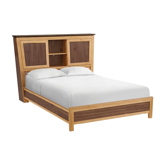 Whittier Wood Products Bedroom Addison Queen Bookcase Bed 3836DUET ...