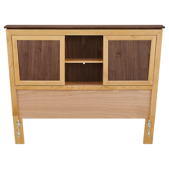 Whittier Wood Products Bedroom Addison Queen Bookcase Headboard ...
