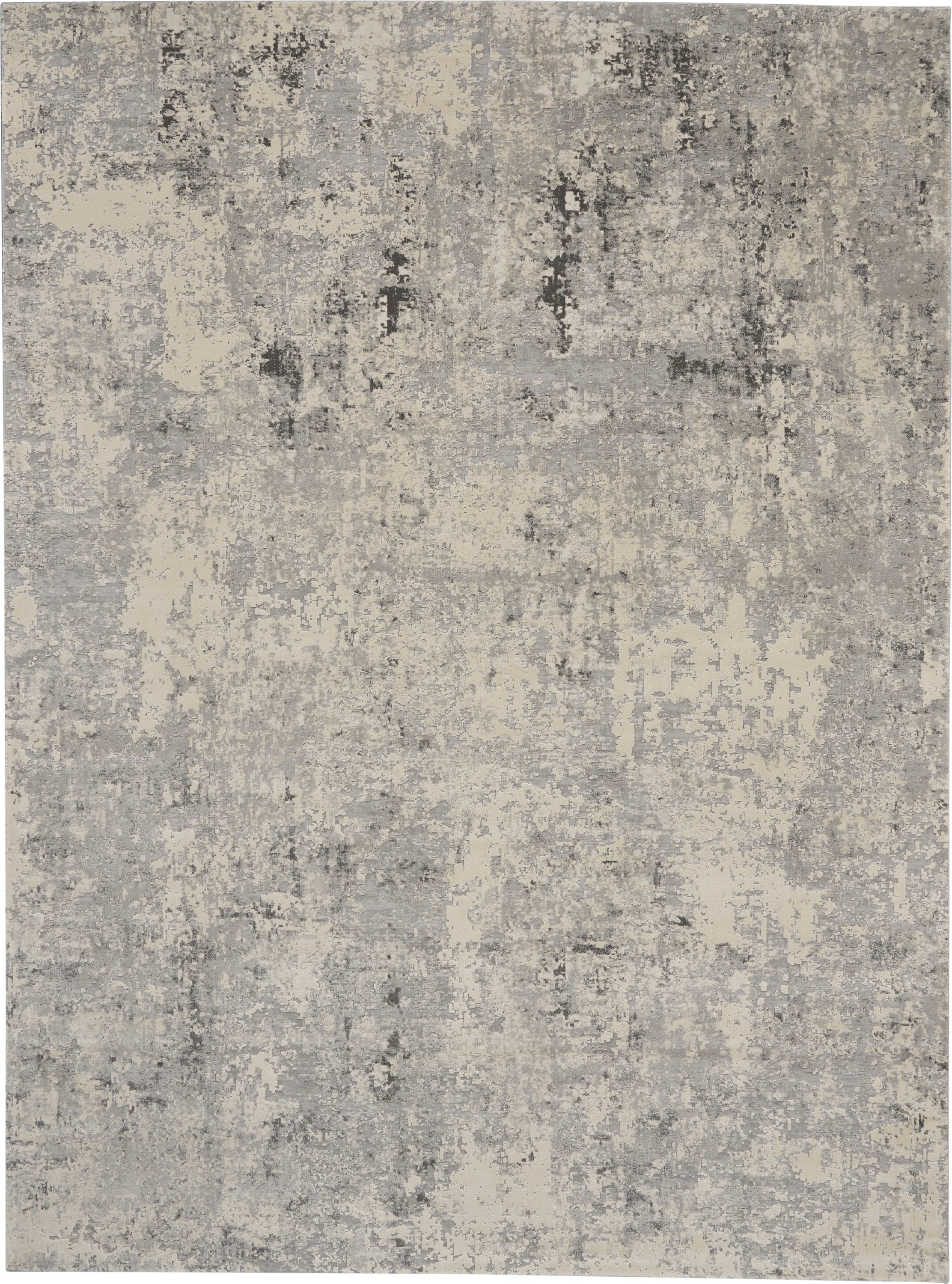 Nourison Home Area Rugs Rustic Textures RUS07 Grey Beige Area Rug RUS07 ...