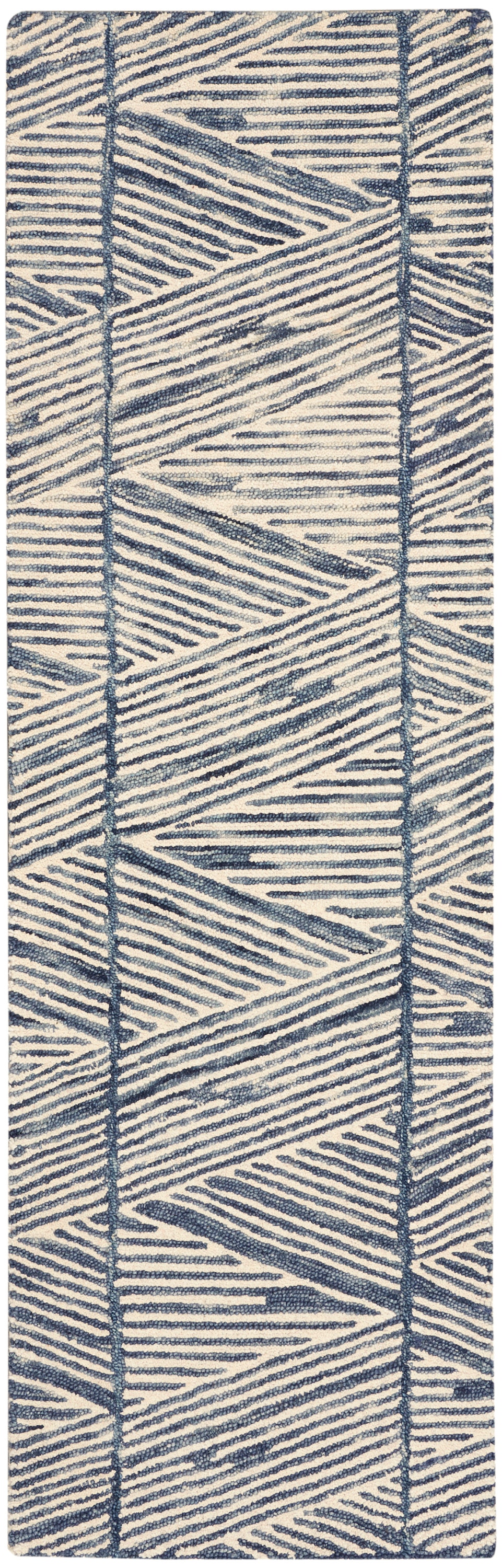 Nourison Home Area Rugs Colorado 8' Runner White Blue Area Rug ...