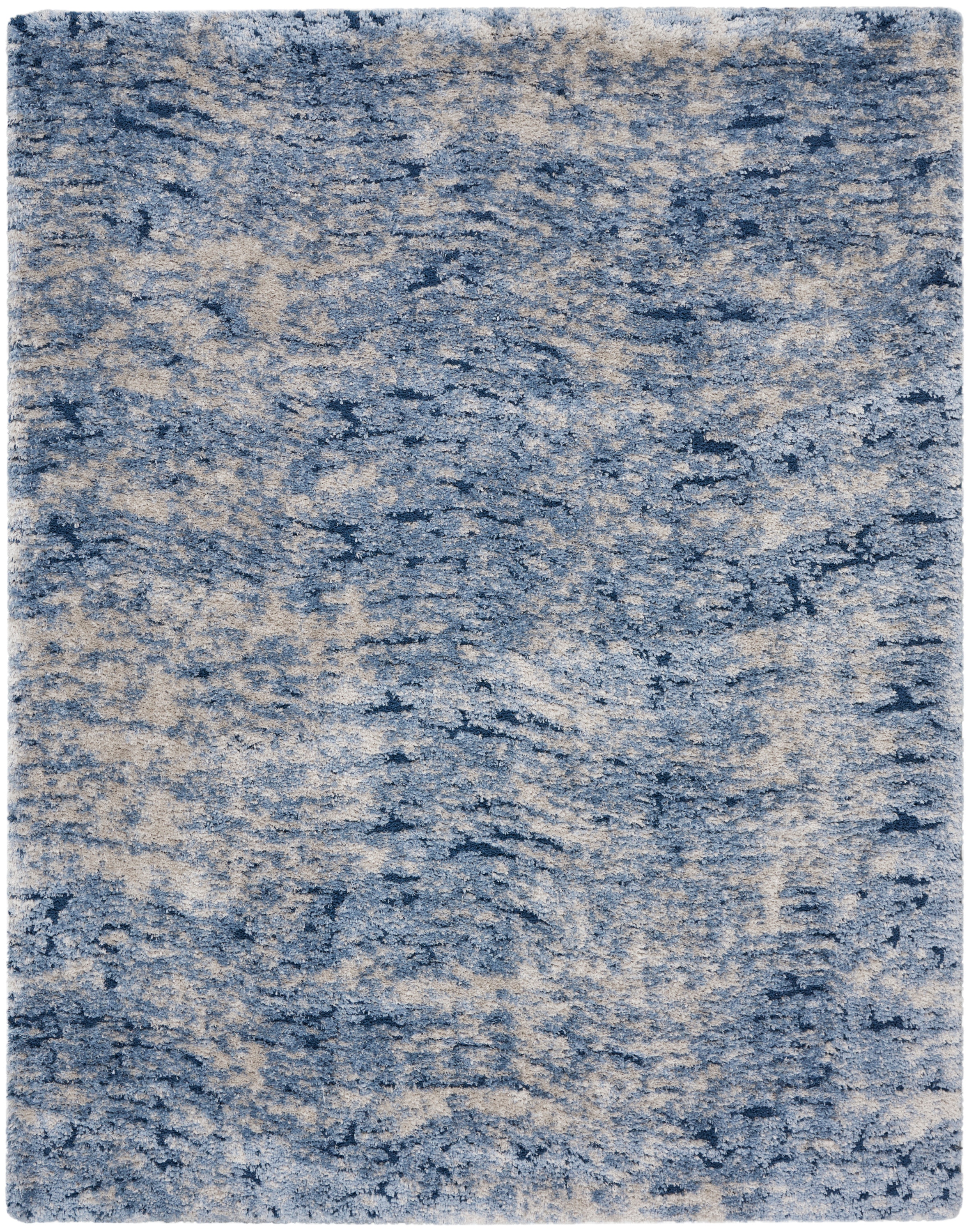 Nourison Home Area Rugs Nourison Dreamy Shag 9' x 12' Light Blue Shag ...