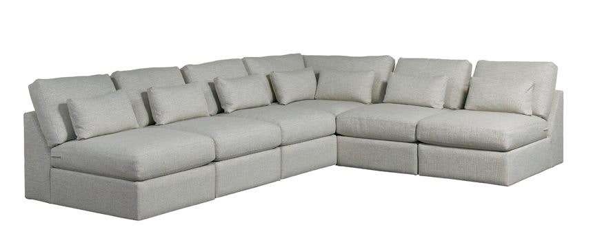 Lillian August for Hickory White Living Room Corso Modular Sectional U2 ...