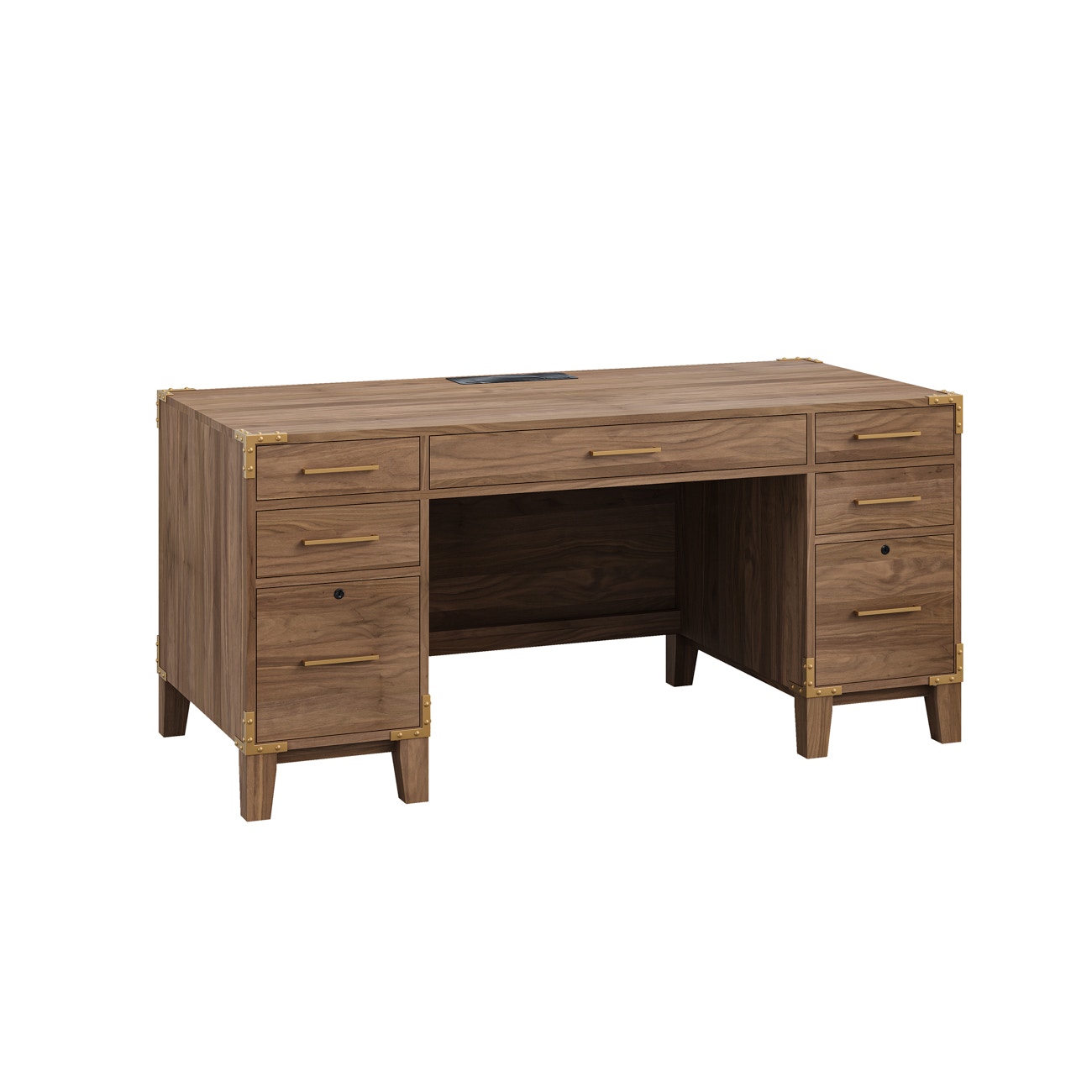 MAVIN Home Office Saybrook Executive Desk HMO1699A | Hickory Furniture ...