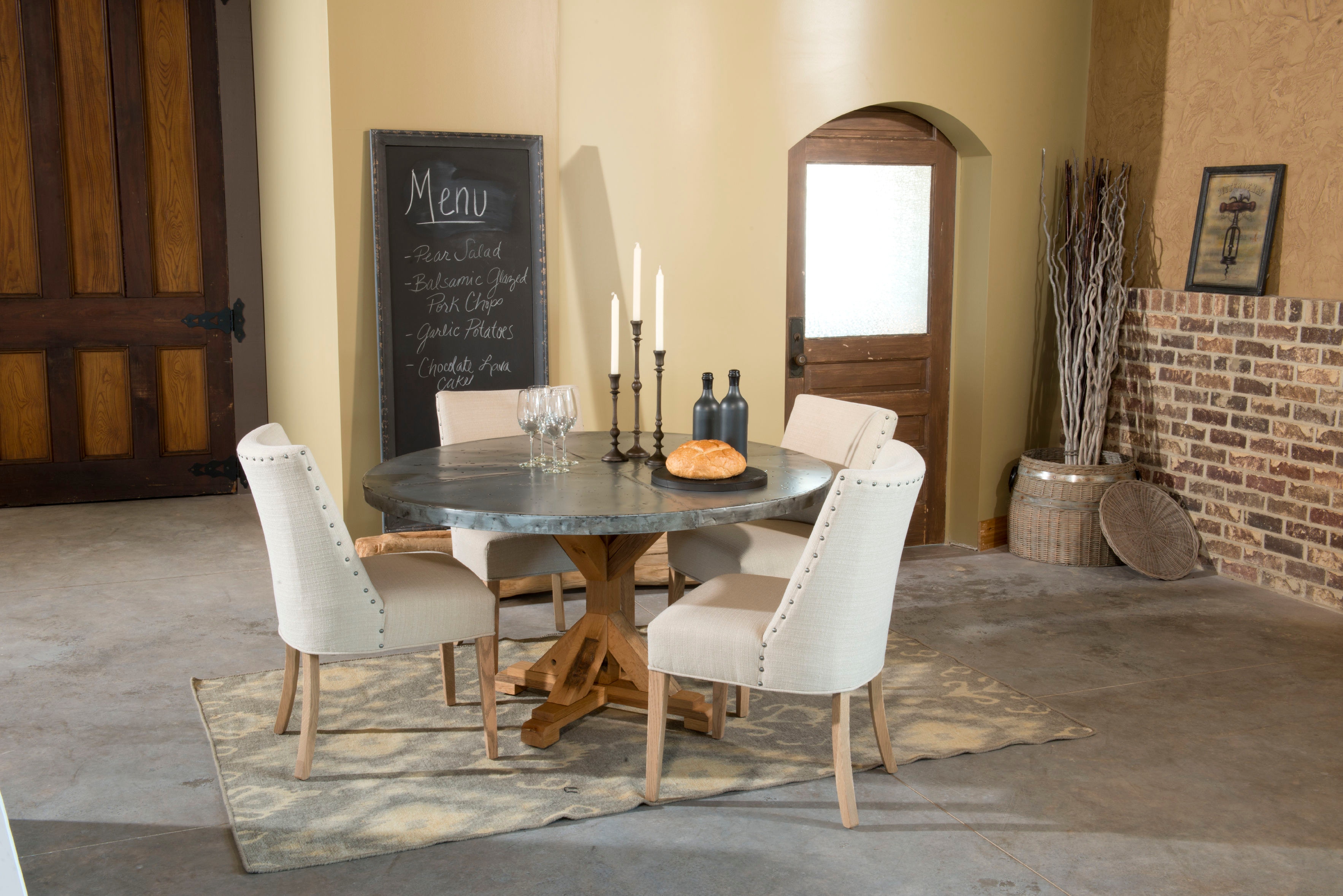 Mavin MAVIN Dining Round Zinc Table Top 4848ZIB - Portland, OR | Key ...