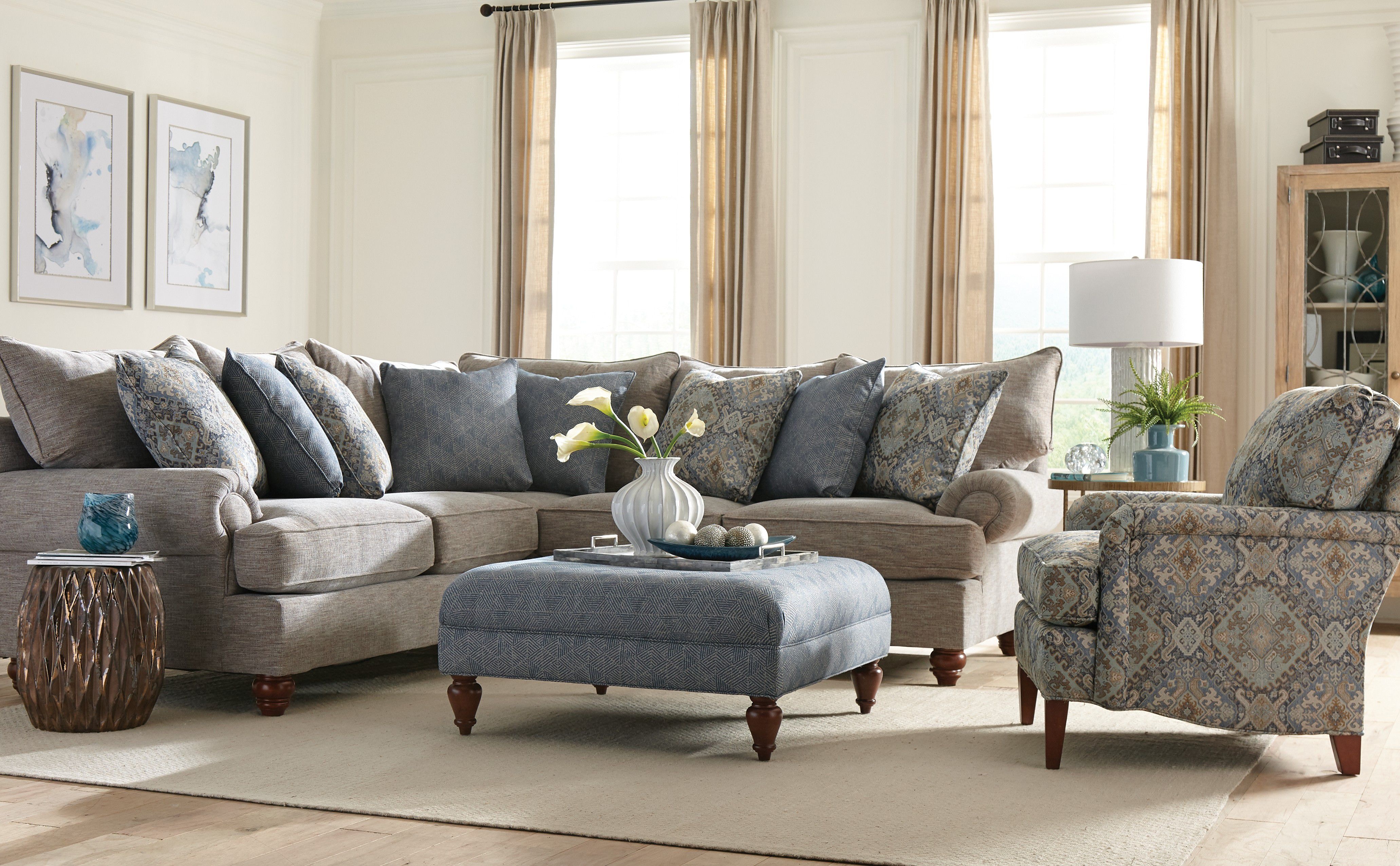 Craftmaster Living Room Sectional 7970-SECT 7970-SECT - Woodstock ...