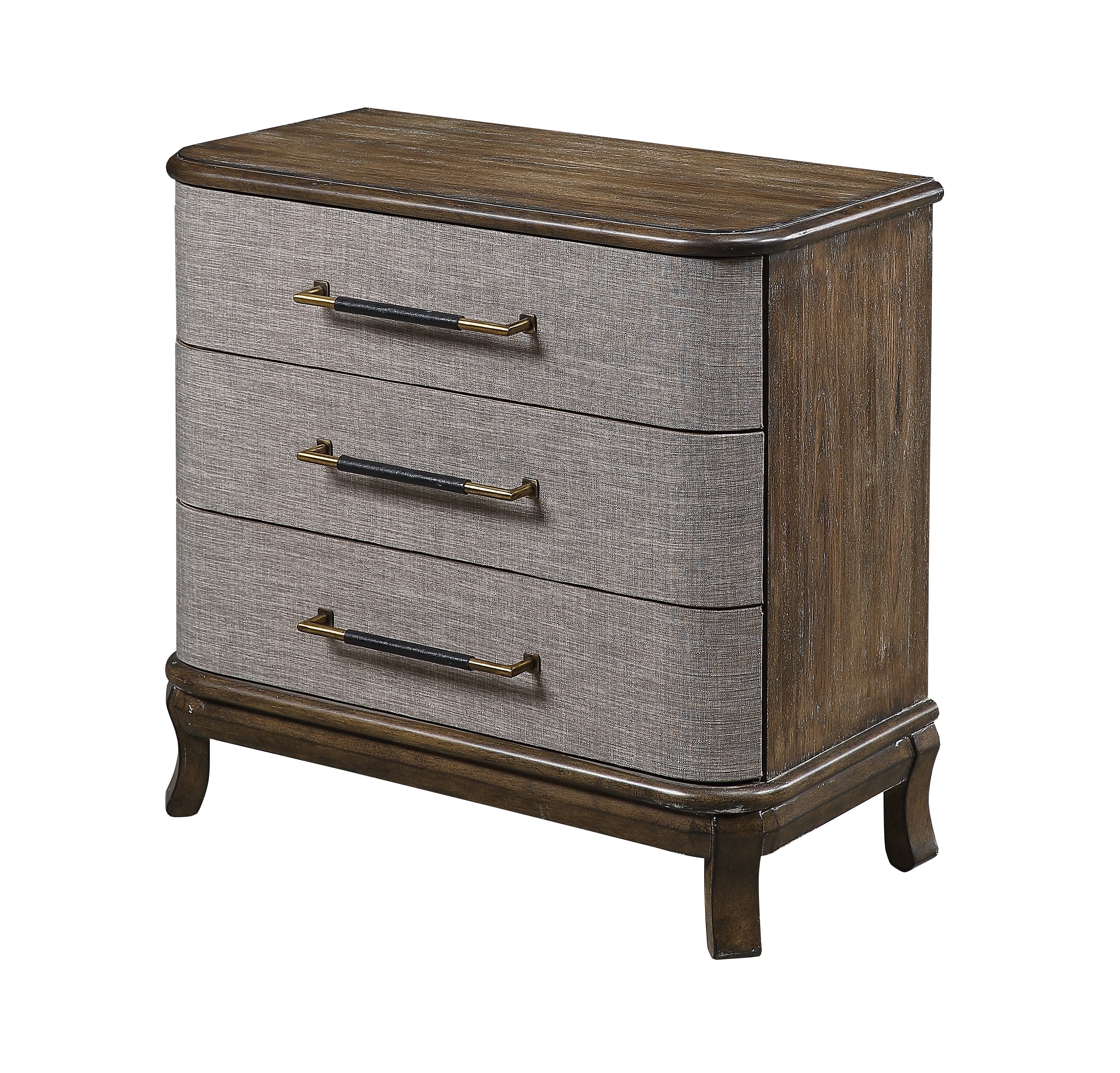 Coast2Coast Home Bedroom Theodora 3 Drawer Storage Chest with Fabric ...