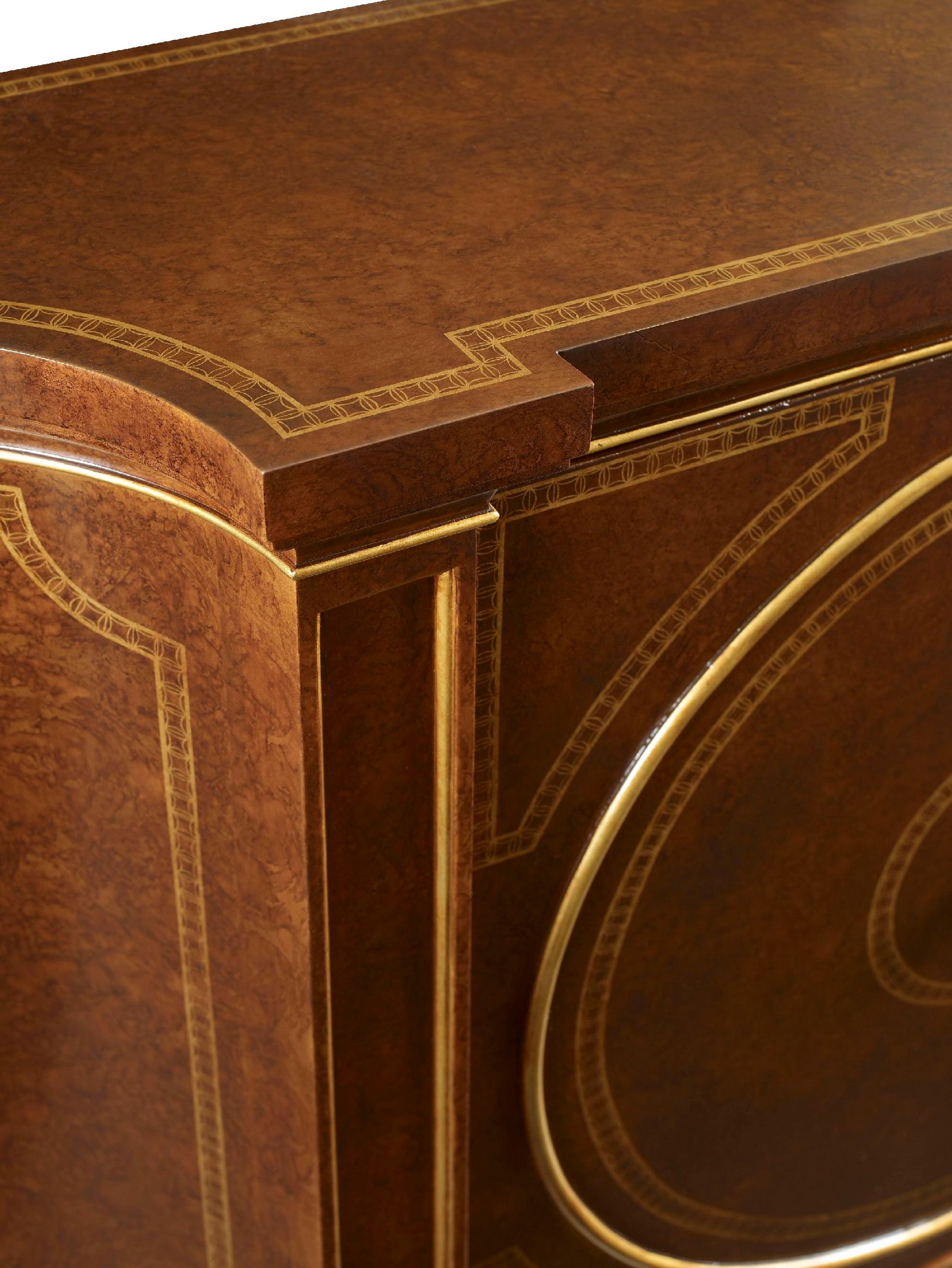 Chaddock Living Room Directoire Hall Commode (Wood Top) 6548-58 ...