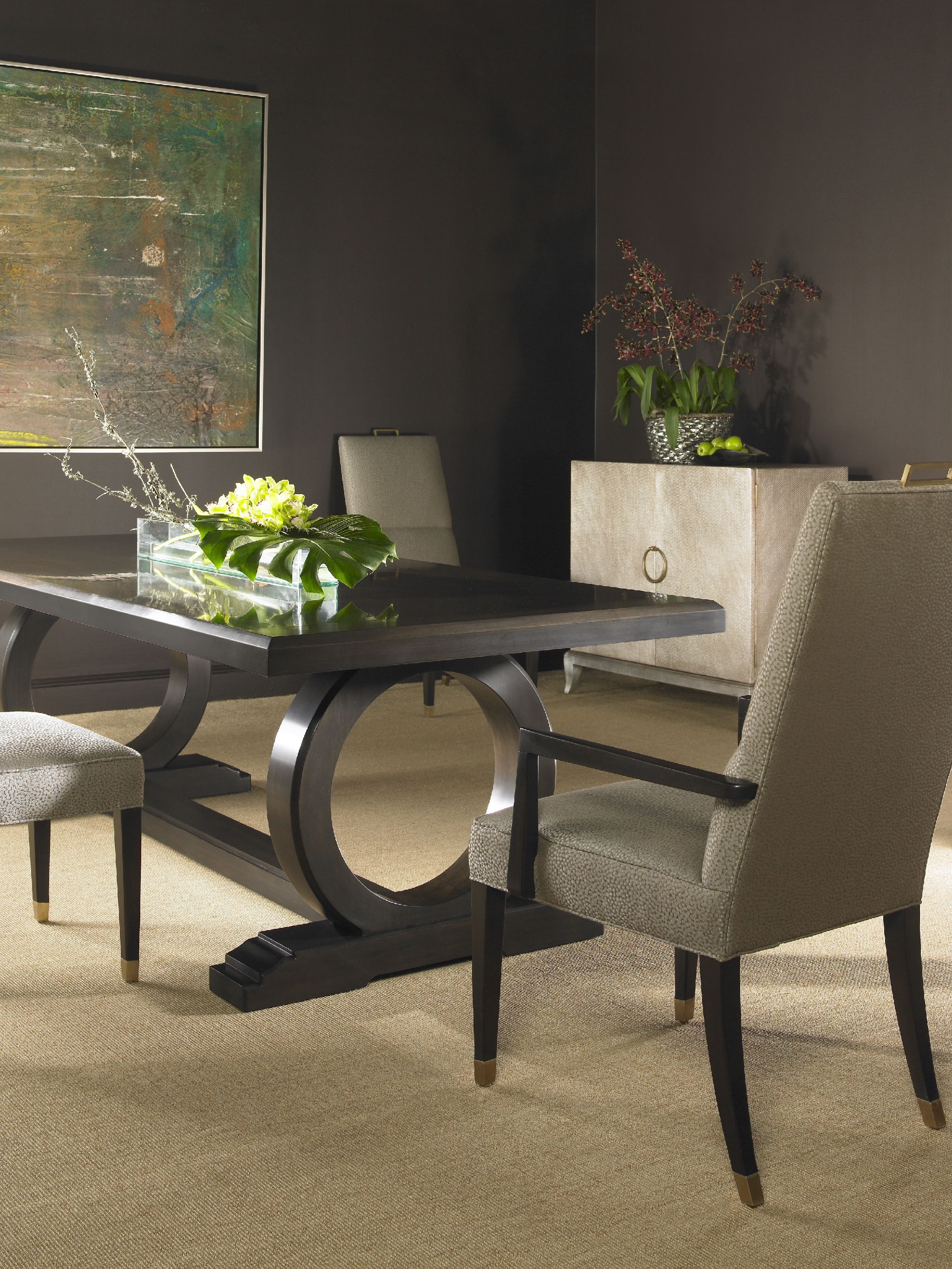Chaddock Casual Dining Centre Dining Table 891-20 | Hickory Furniture ...