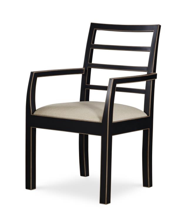 Dara Arm Chair - Black And Gold