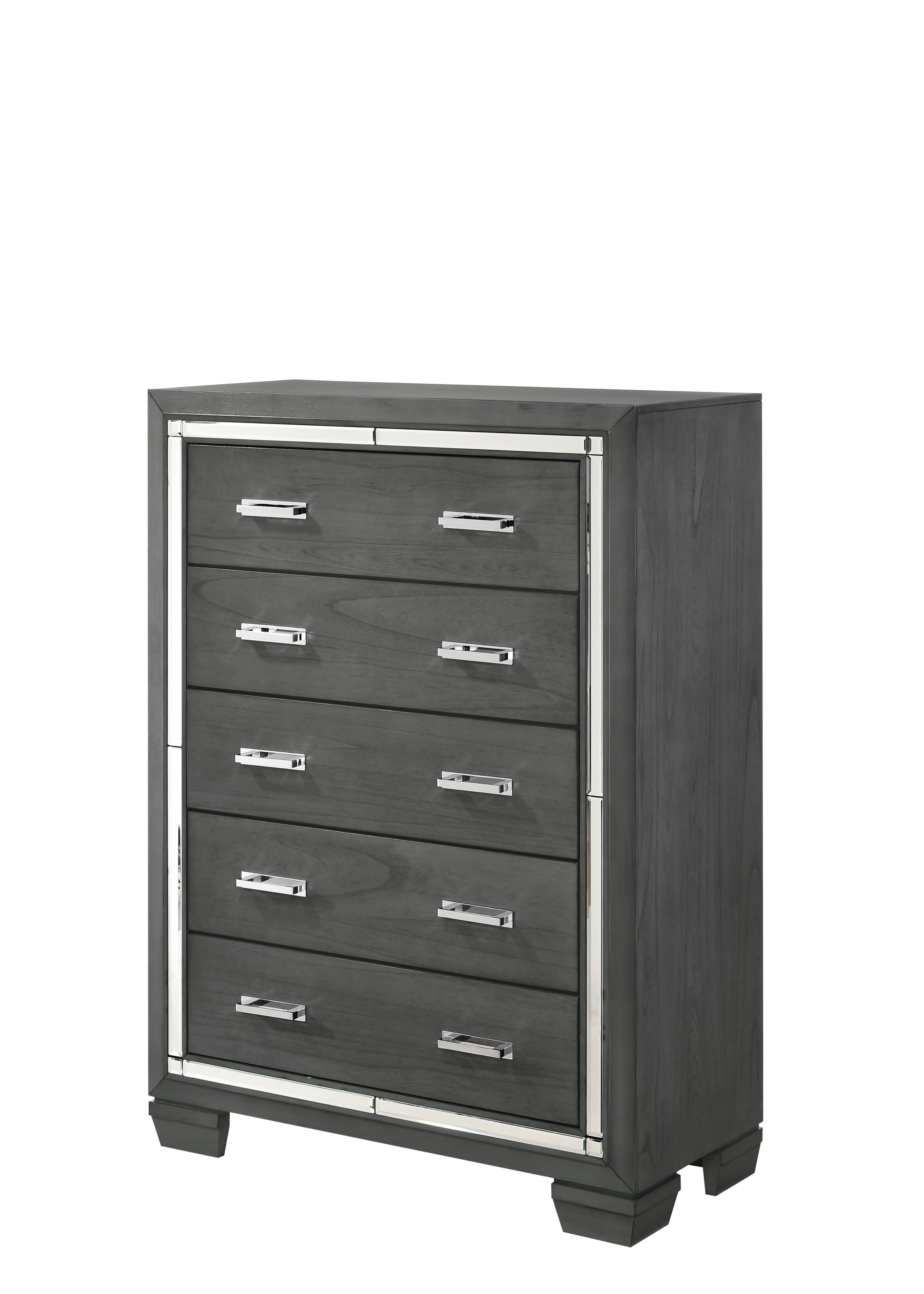 Elements International Bedroom Titanium Storage Bedroom - Elements ...