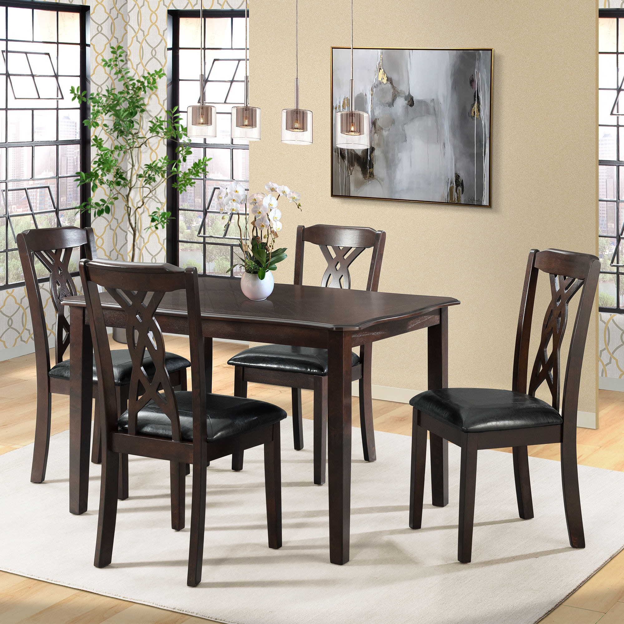 Elements International Casual Dining Amanda Dining Set - Elements ...
