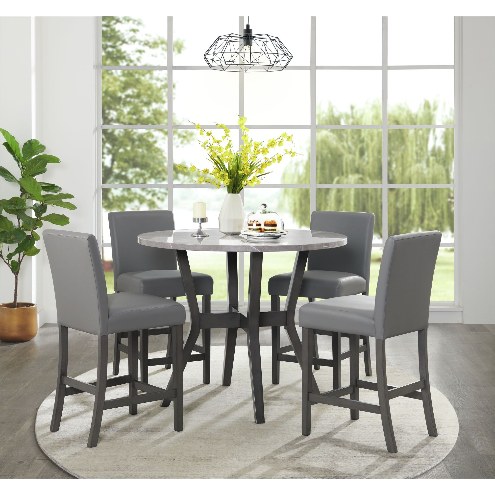 Elements International Casual Dining Ambridge Counter Set - Elements ...