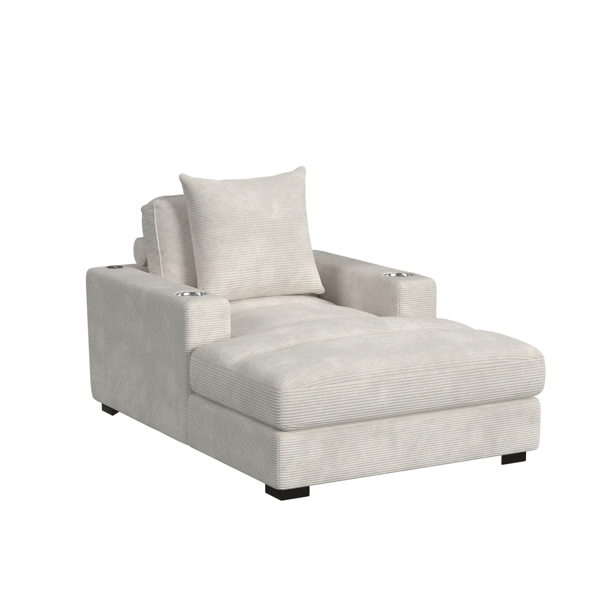 Elements International Living Room Arizona Chaise - Elements ...