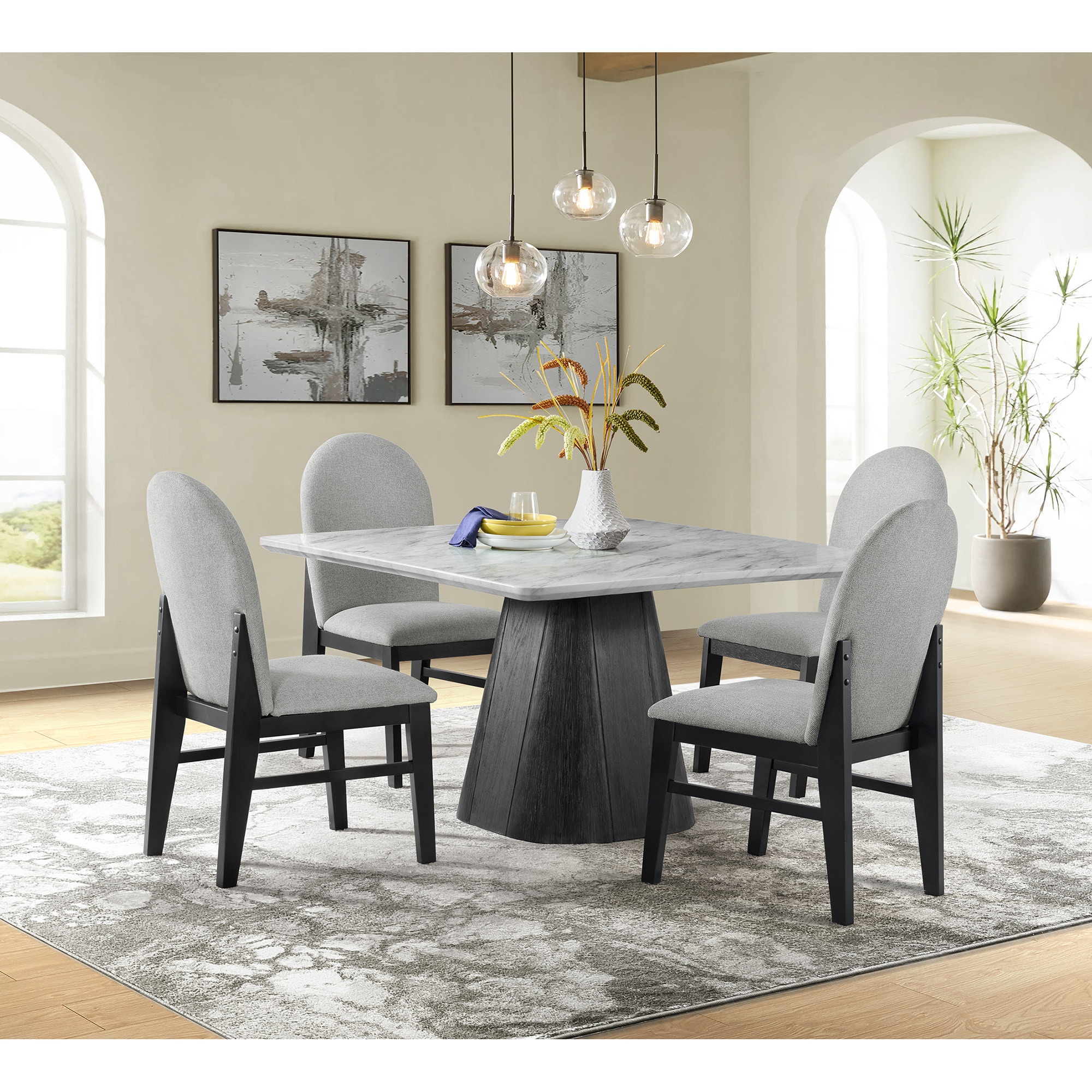 Elements International Casual Dining Edison Dining Set - Elements ...