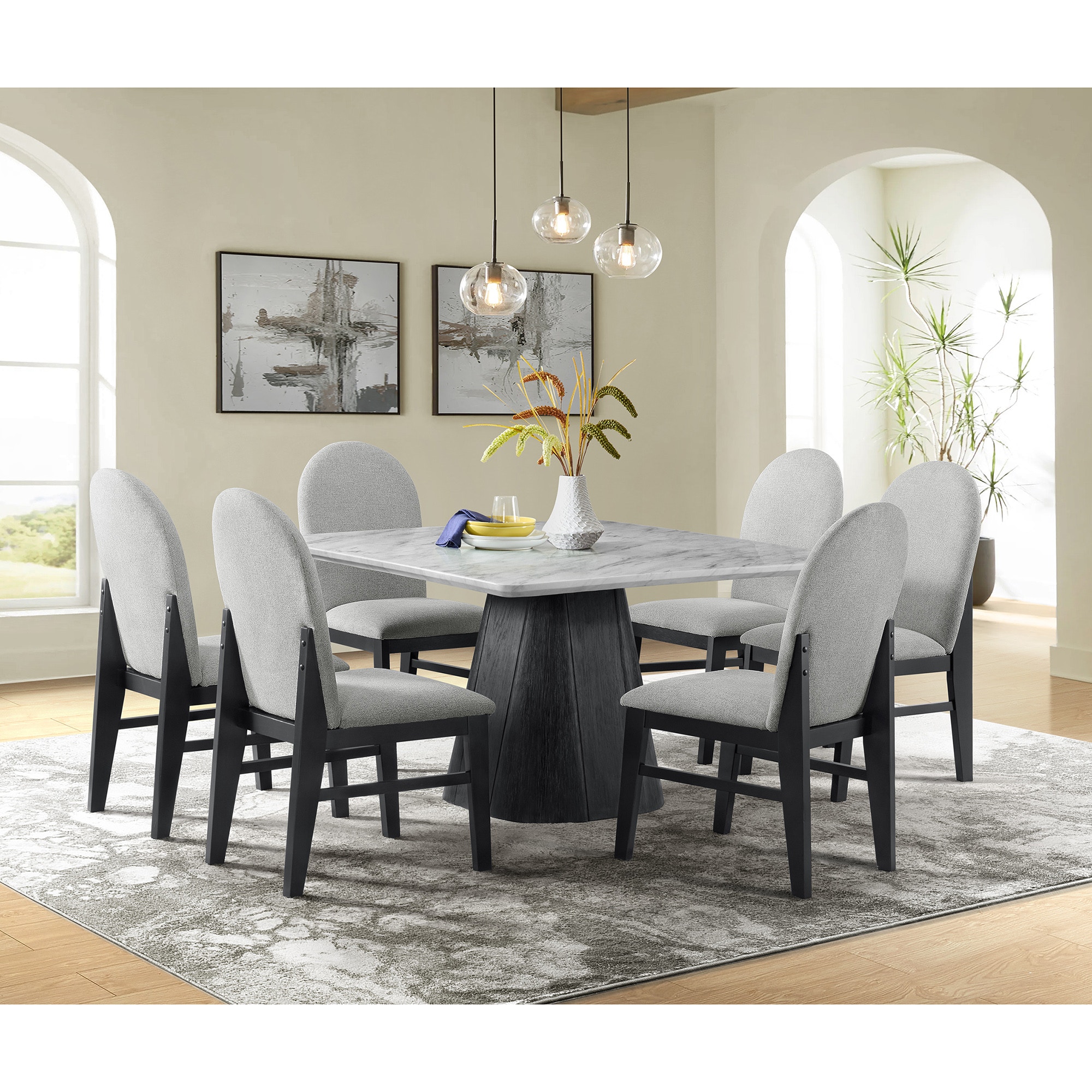 Elements International Casual Dining Edison Dining Set - Elements ...