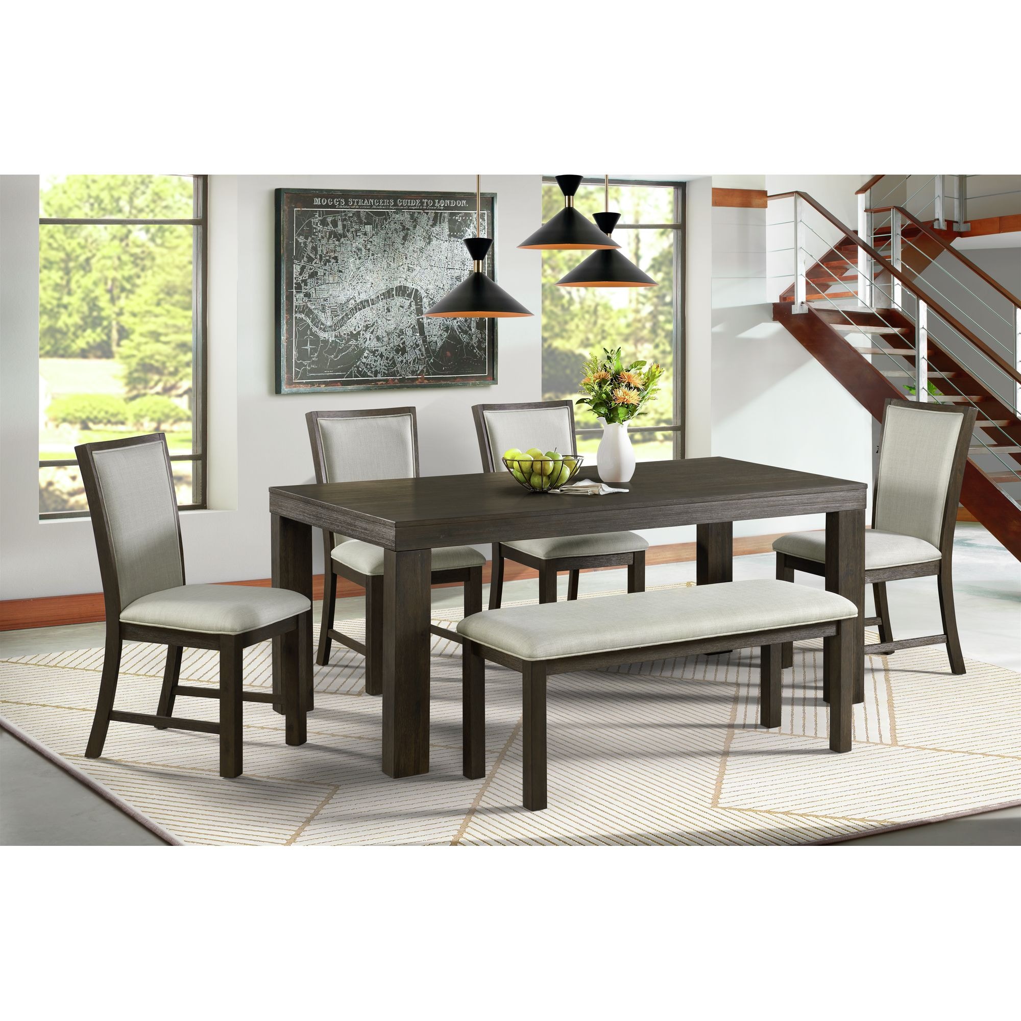 Elements International Casual Dining Grady Dining Set - Elements ...
