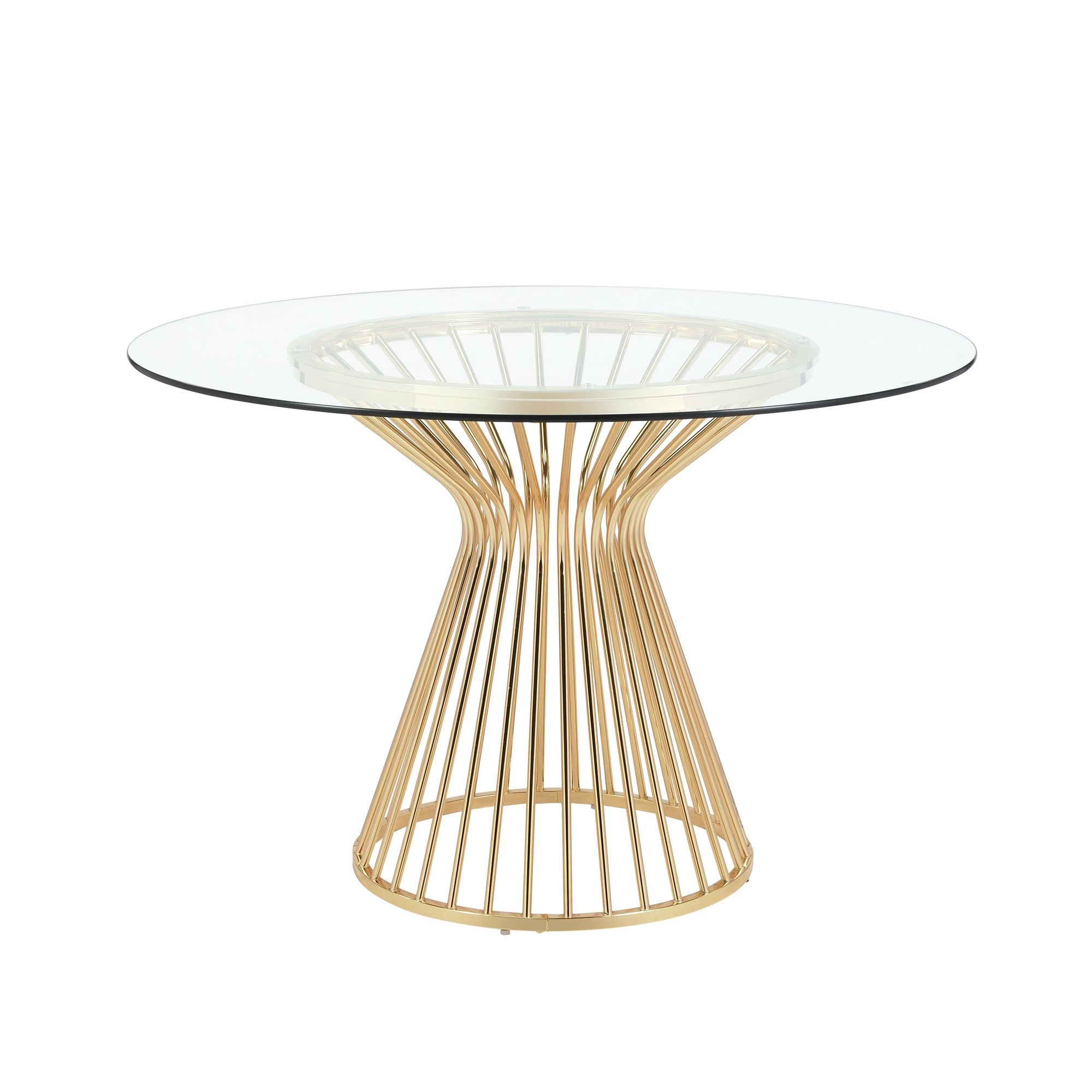 Elements International Casual Dining Lavinia Gold Dining Set - Elements ...