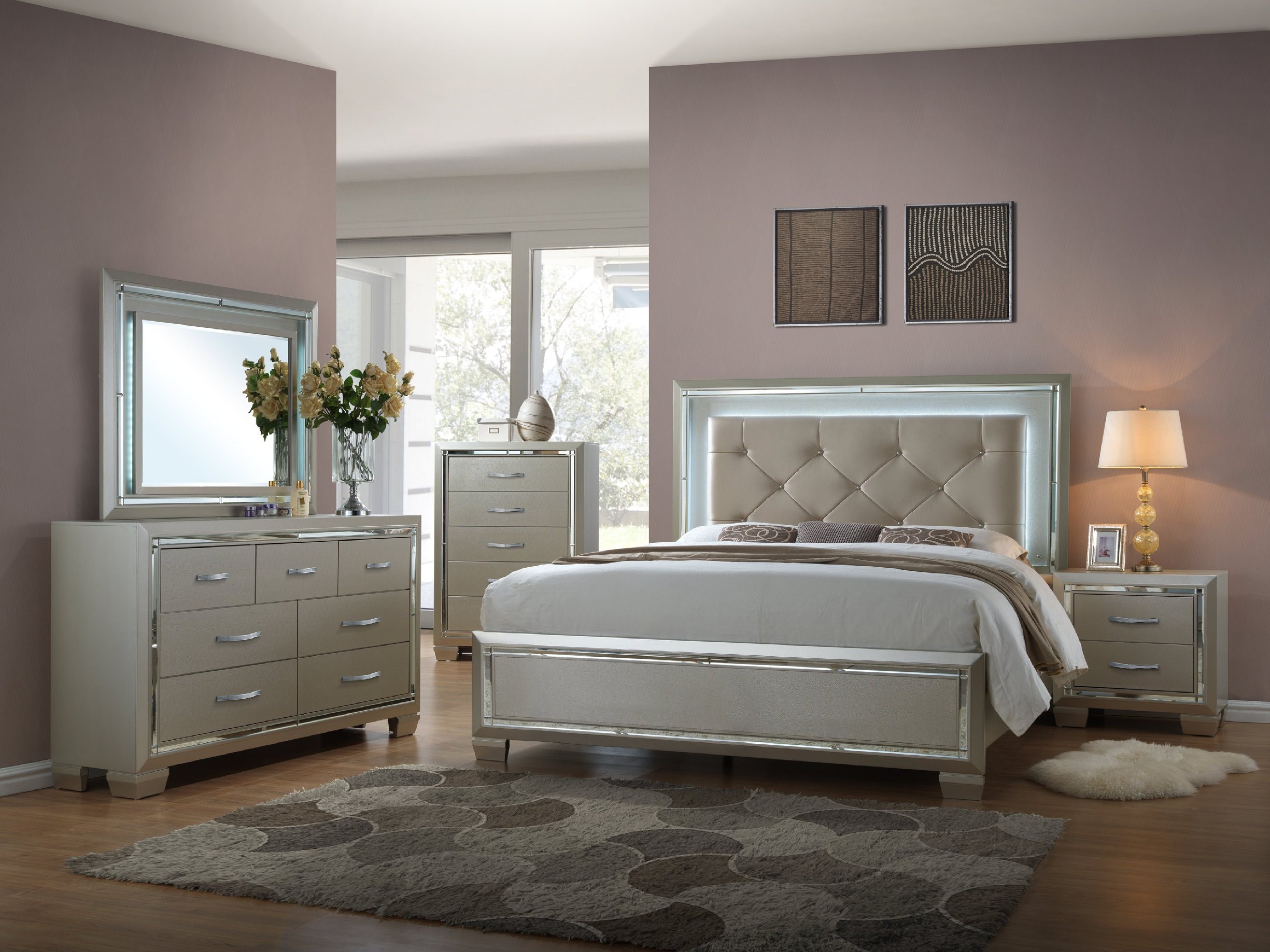Elements International Bedroom Platinum Bedroom - Elements ...