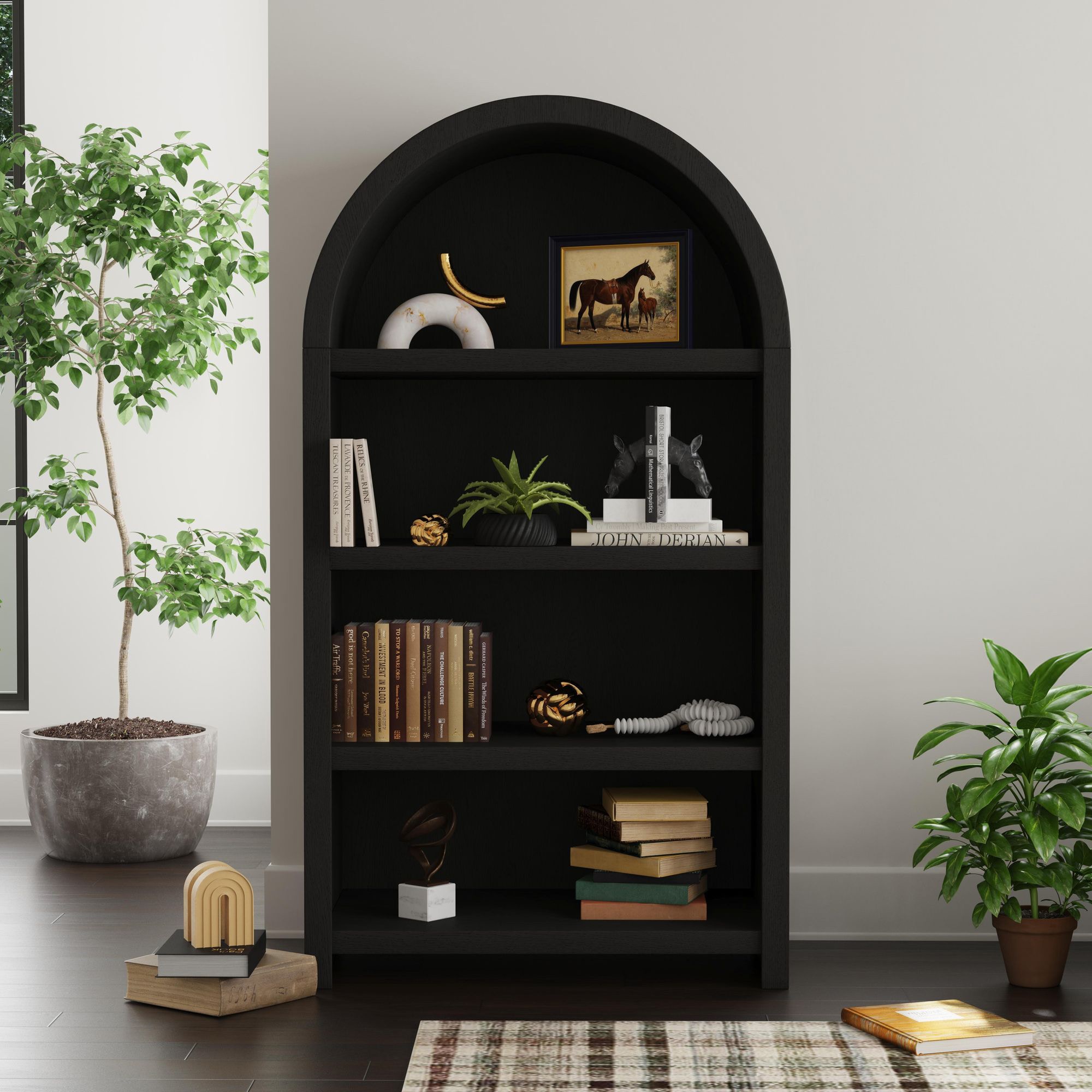 Elements International Home Office Ridgemont Open Bookcase - Elements ...