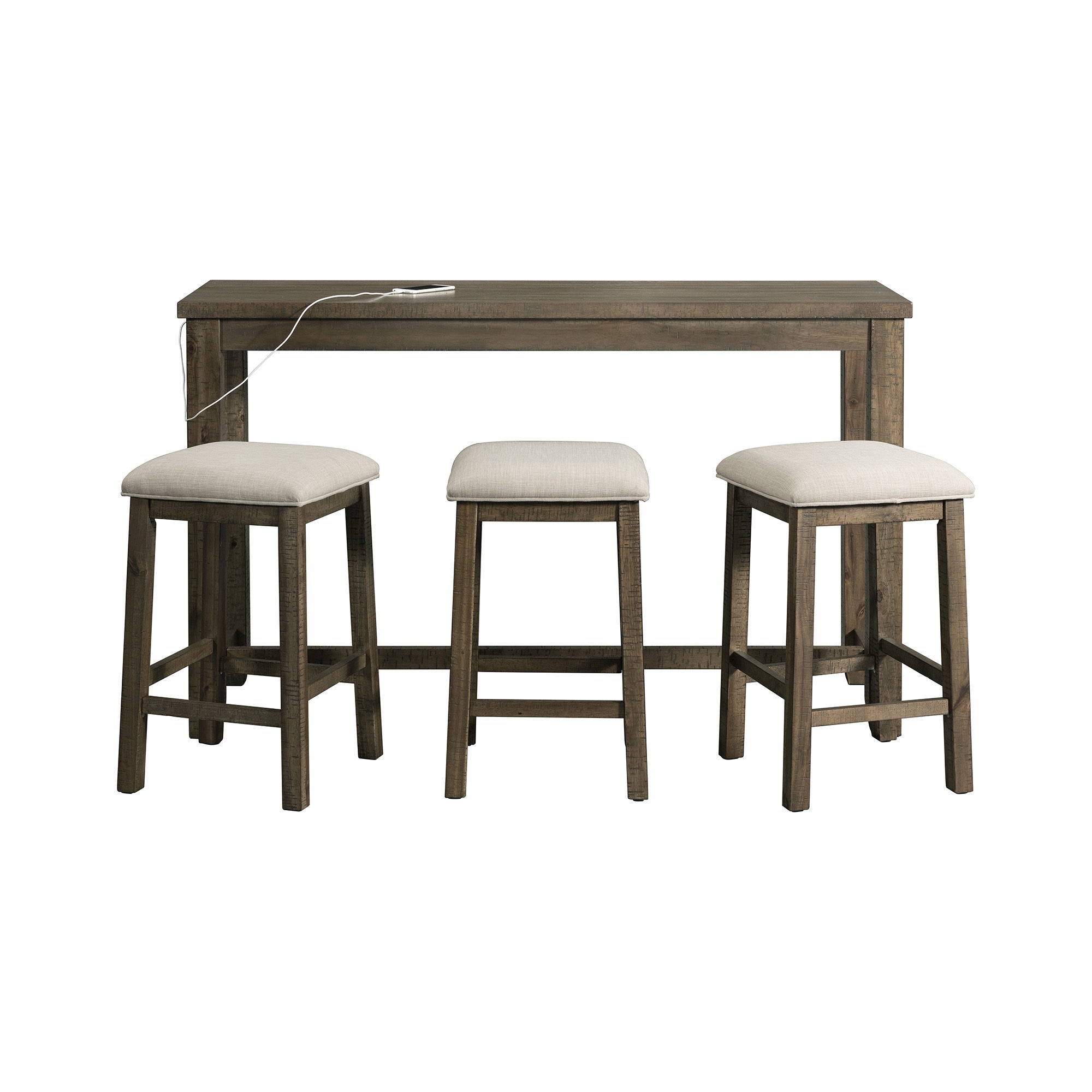 Elements International Living Room Stone Grey Bar Table - Elements ...